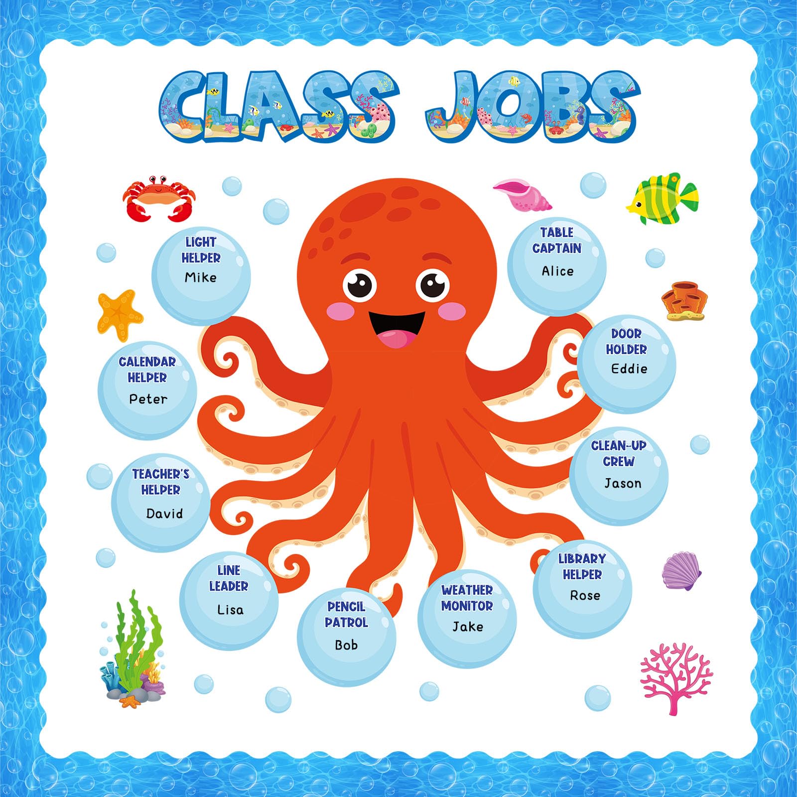 69 Pcs Under The Sea Class Jobs Bulletin Board Sets | Desertcart South ...