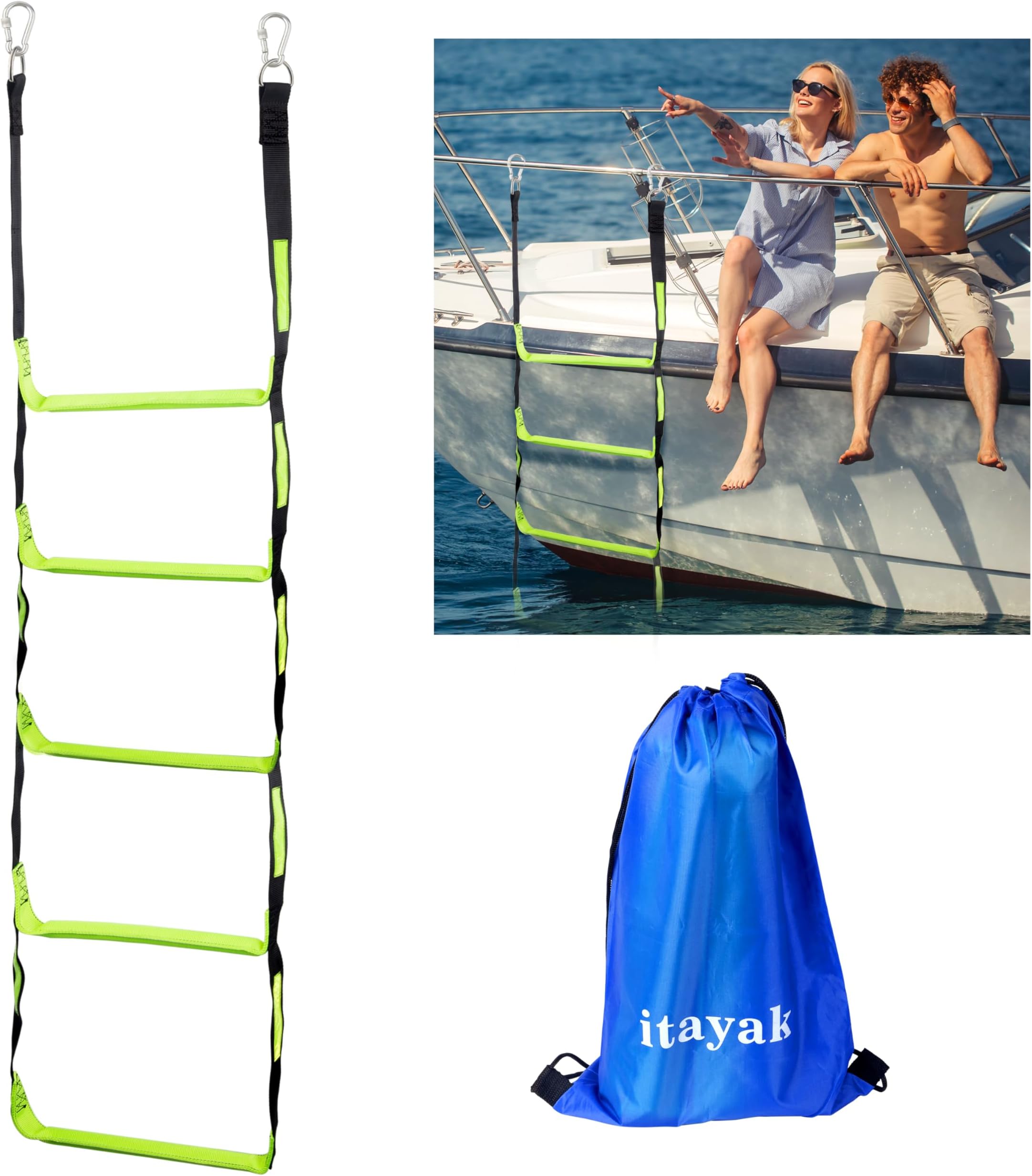 Amazon.com: 2- STEP EMERGENCY REBOARDING LADDER : Sports & Outdoors