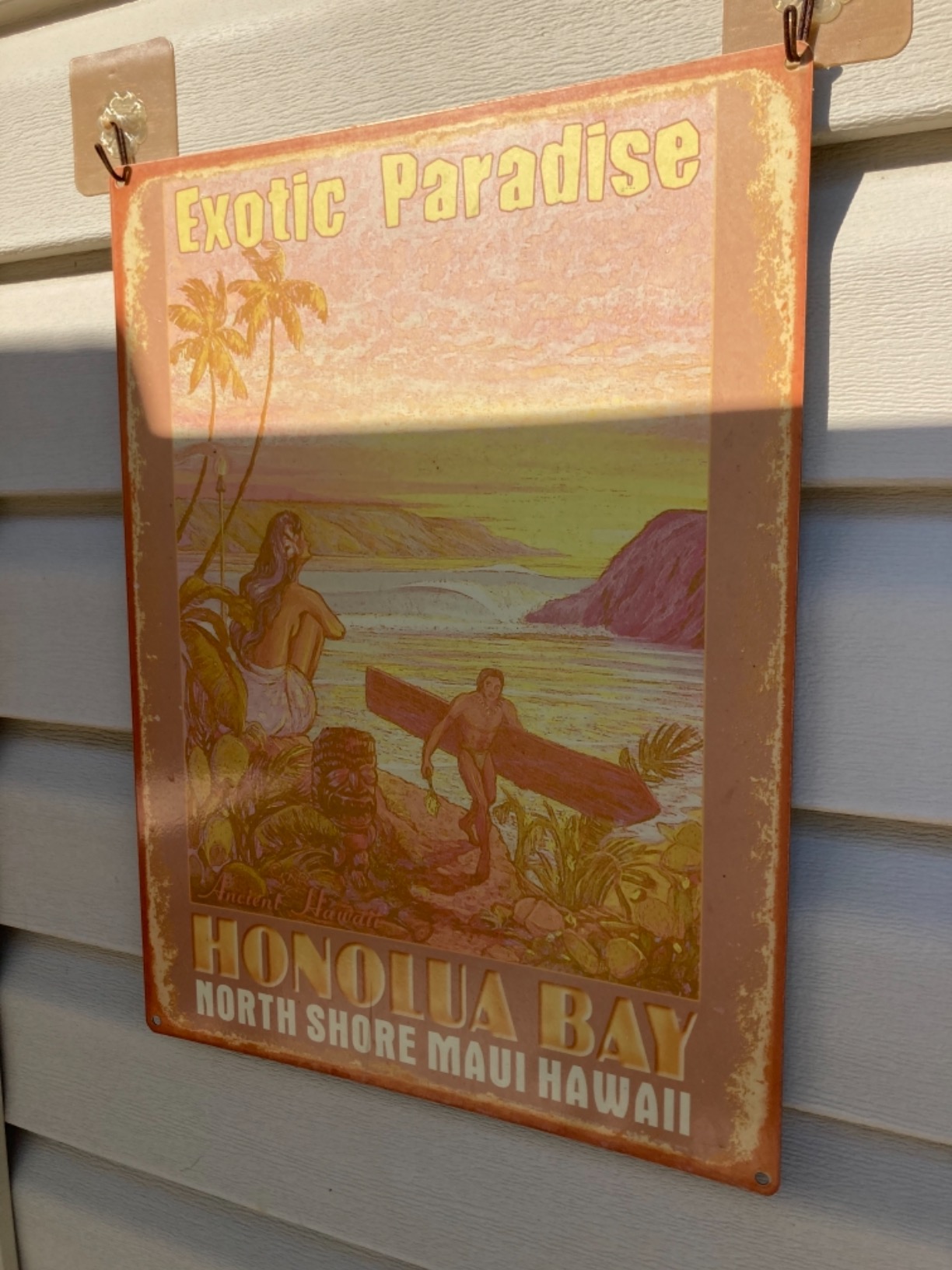 Amazon.com: Honolua Bay Metal Sign: Surfing and Tropical Decor Wall ...
