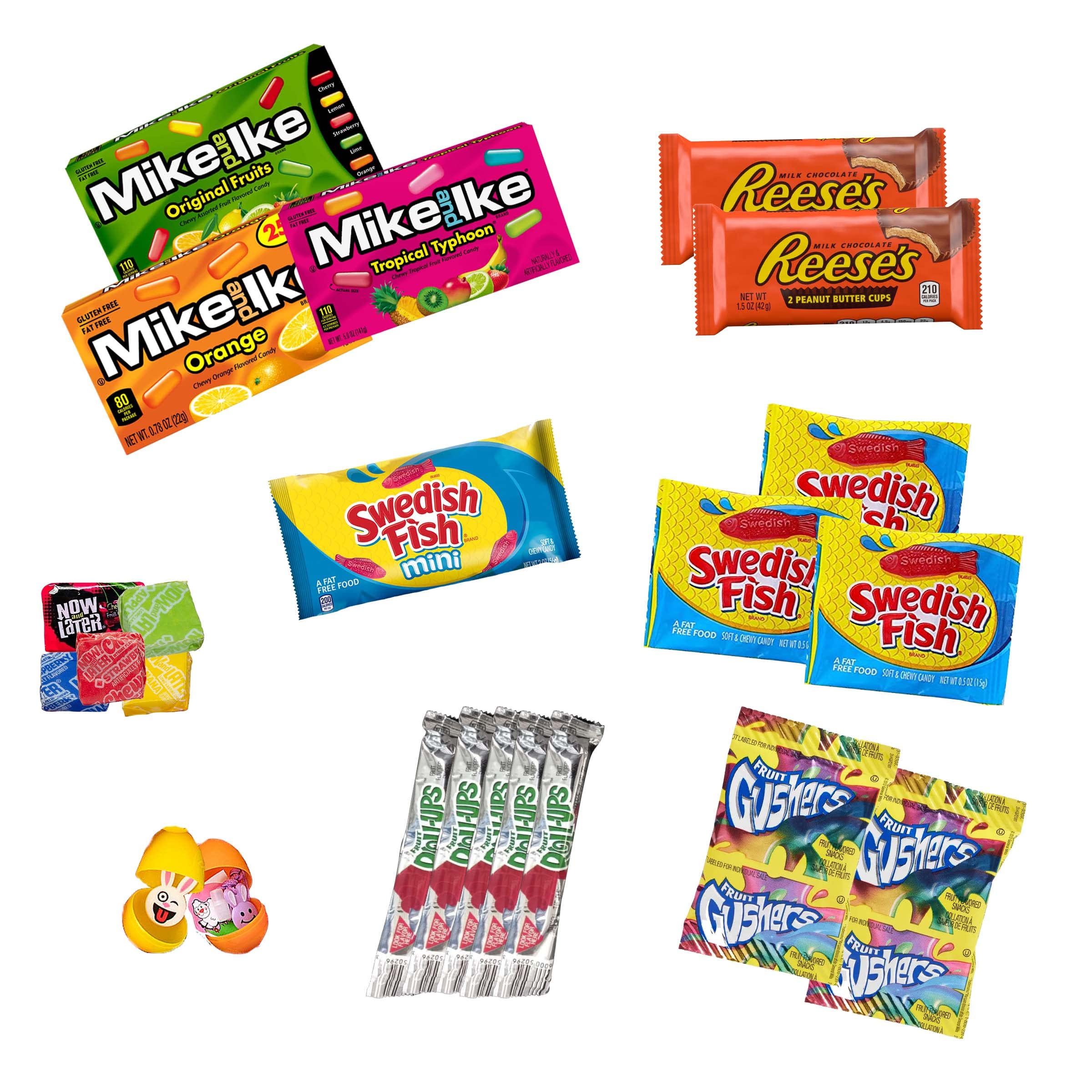 Premade Easter Bite Sized Candy Gift box Care Package - (50 count) A ...