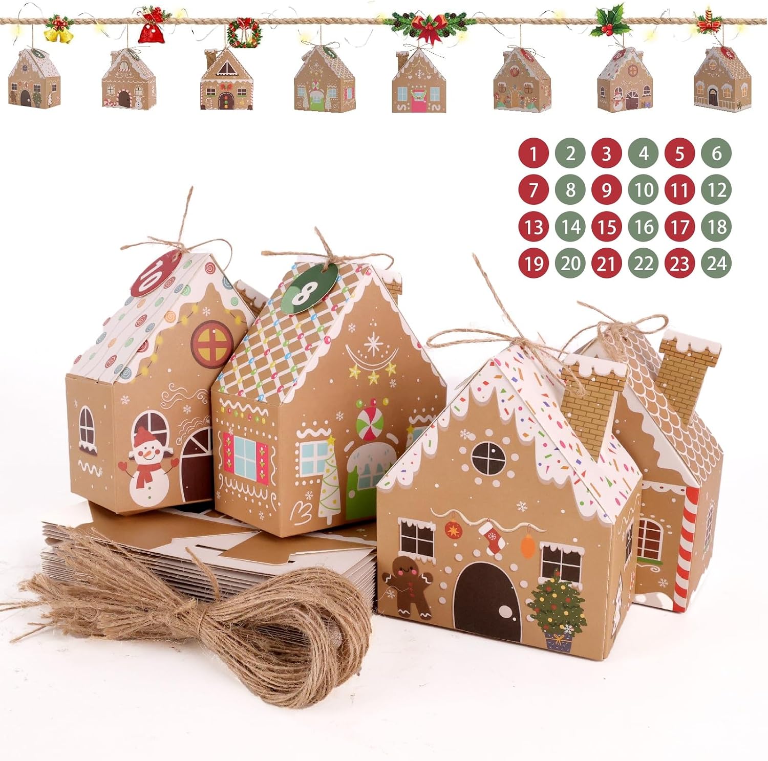Diy Advent Calendar Boxes to Fill, 2025 Empty Advent Calendar, 24 Days ...