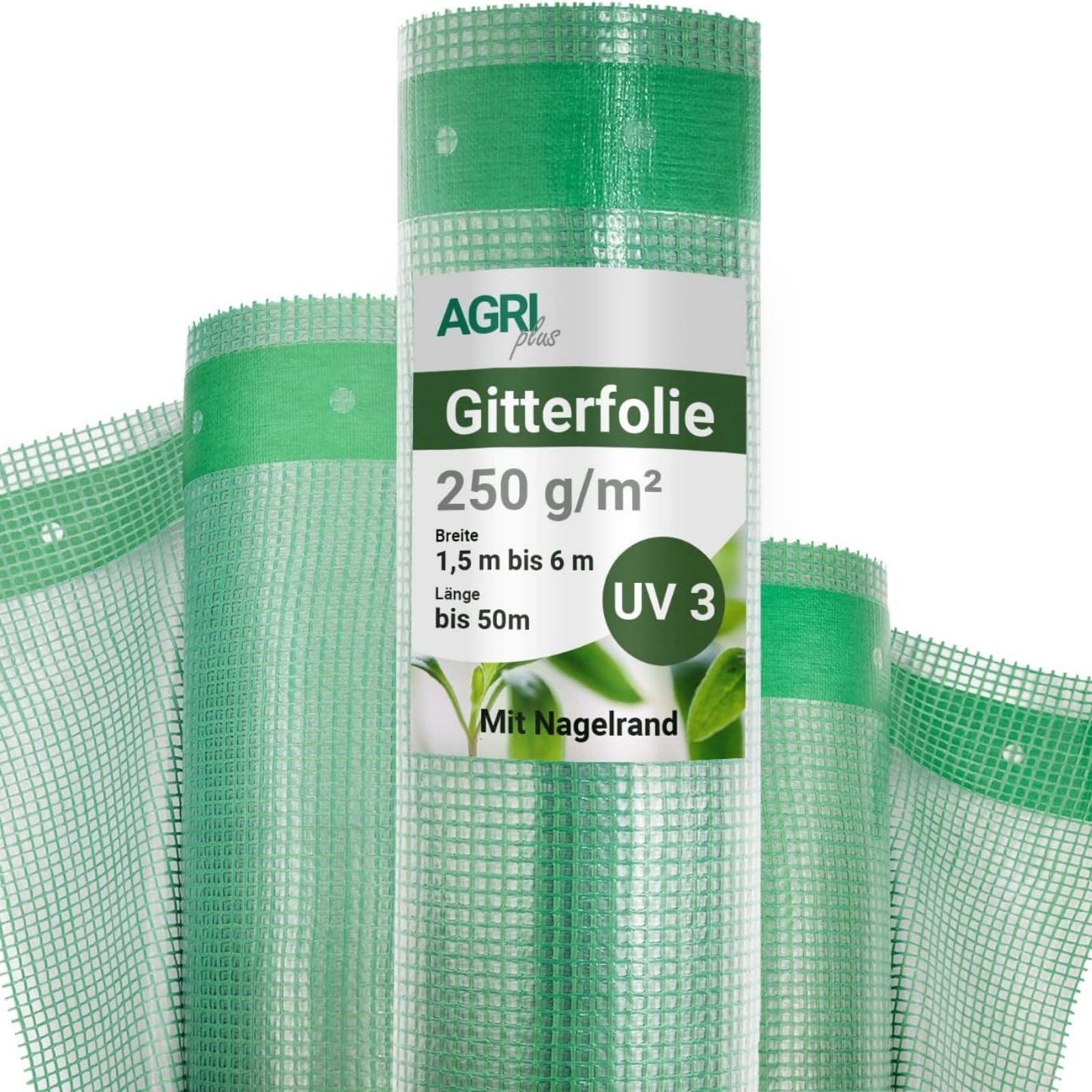 AGRI plus Gitterfolie 3 x 4 m I Stabile 250 g/m² Gewebeplane mit ...