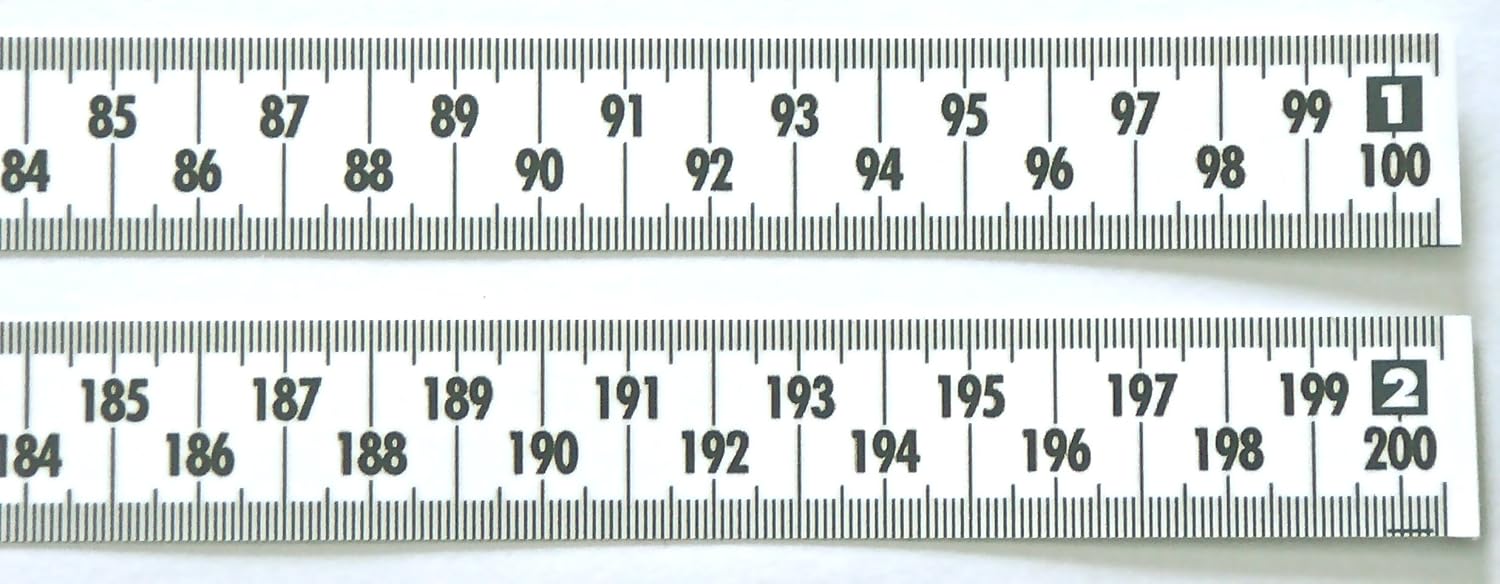 Ruler – Adhesive Backed – 1 Inch Wide X 2 Meter Long – Left to Right ...