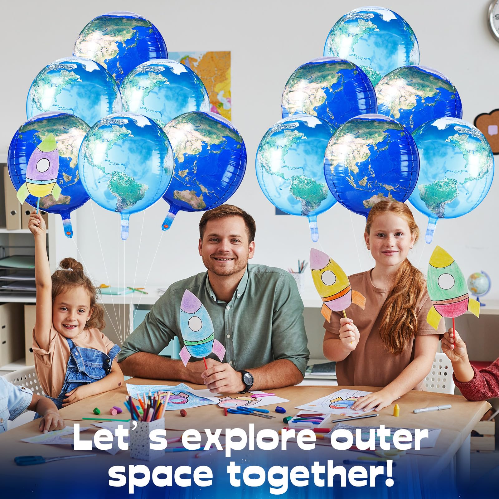 Snapklik.com : Poen 12 Pcs Space Balloons 22 Inch Large 4d Galaxy ...