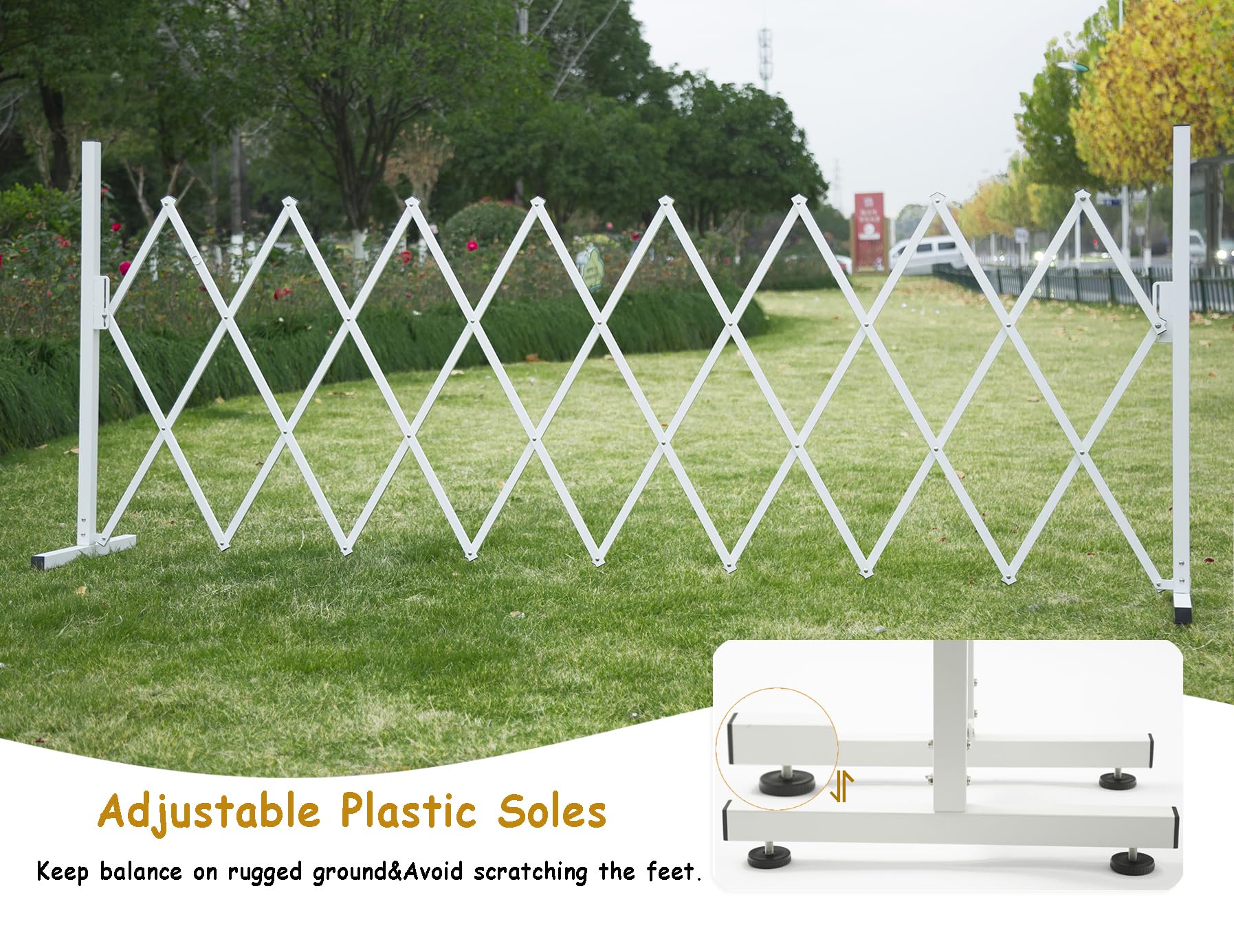 Snapklik.com : Metal Expandable Dog Gate, 9Feet, Versatile Accordion ...
