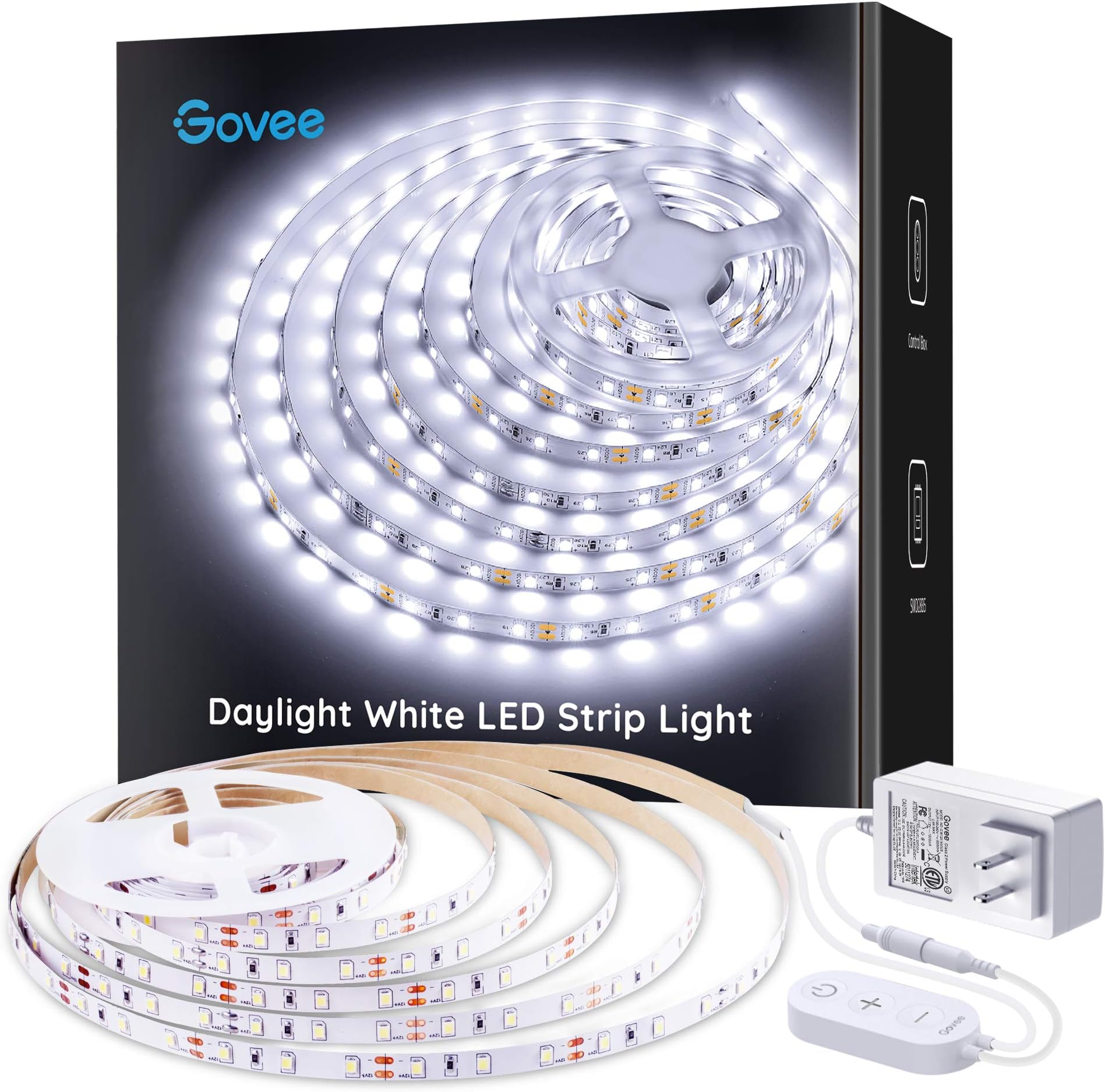 Amazon.com: Govee White LED Strip Lights, Upgraded 16.4ft Dimmable LED ...