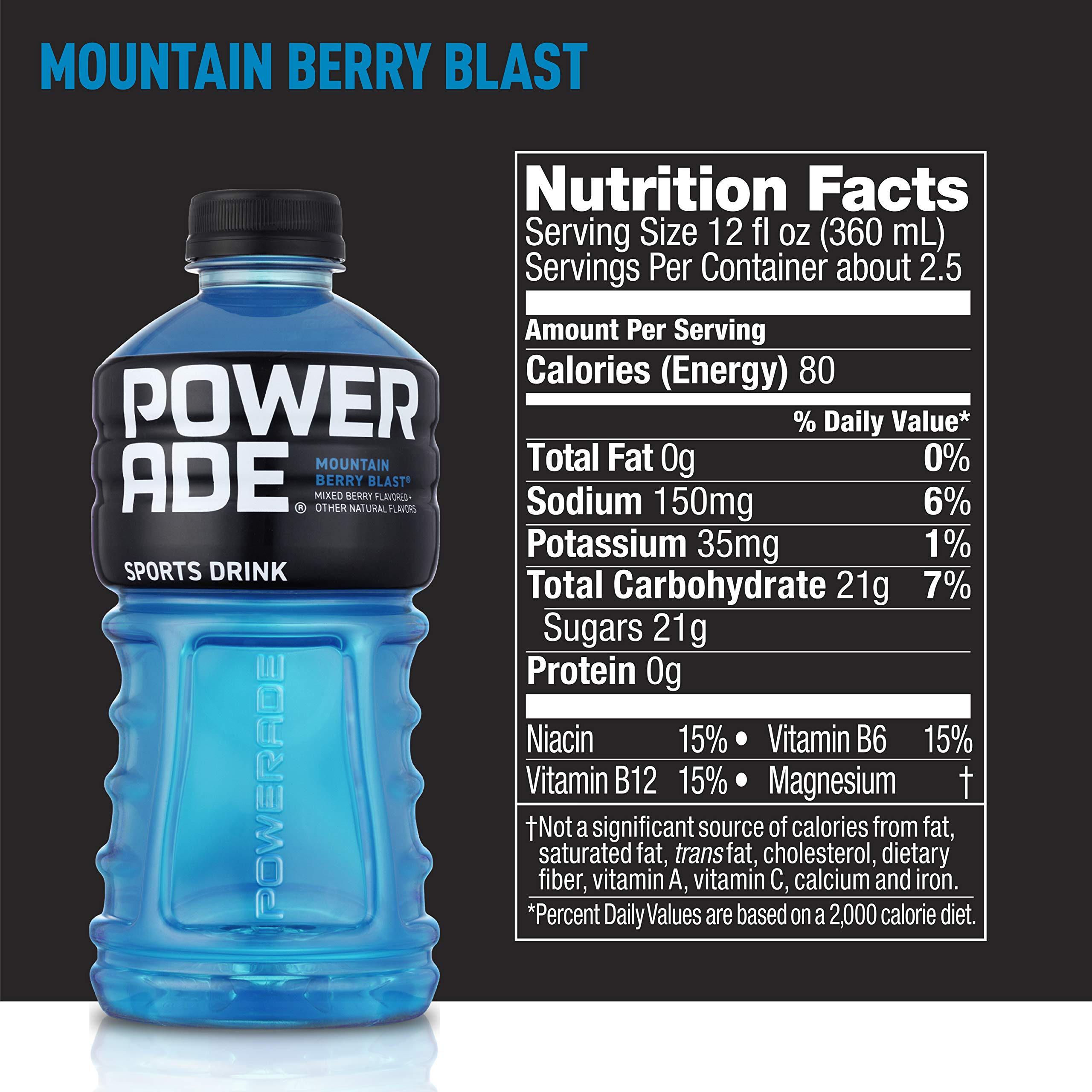 Etiqueta Nutricional De Powerade Bebida Monster Energy Original 2
