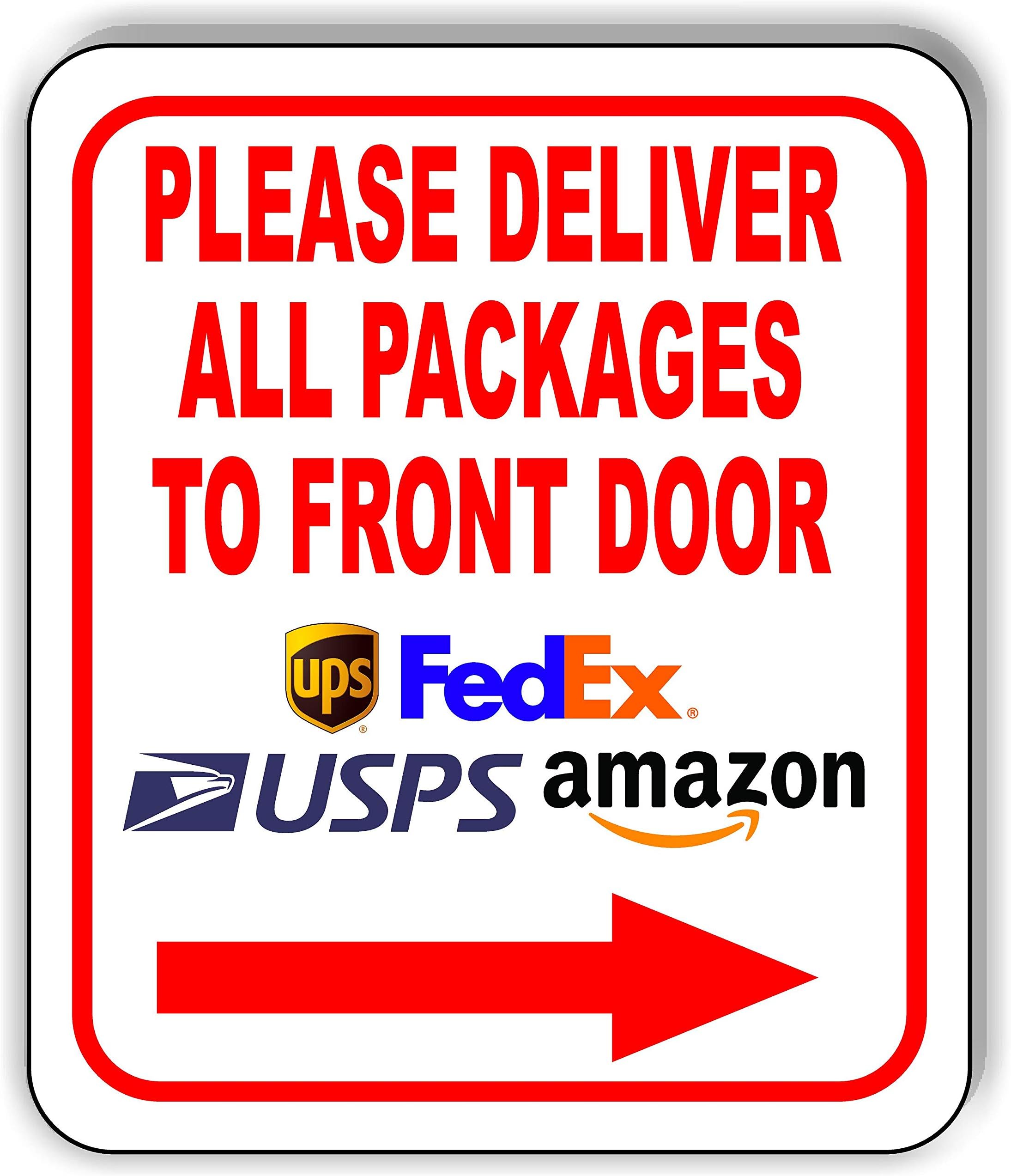 Amazon.com : ENTRANCE THIS WAY DIRECTIONAL RIGHT ARROW RED Aluminum ...