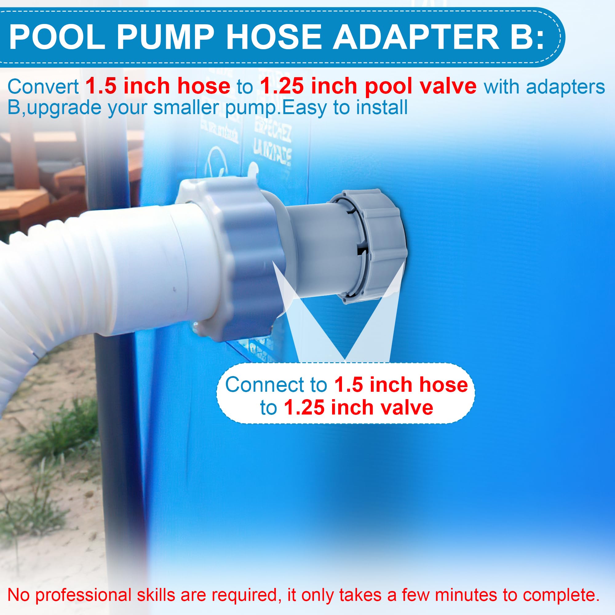 Snapklik.com : Ophjerg Pool Hoses Adapter For Above Ground Pools Filter ...