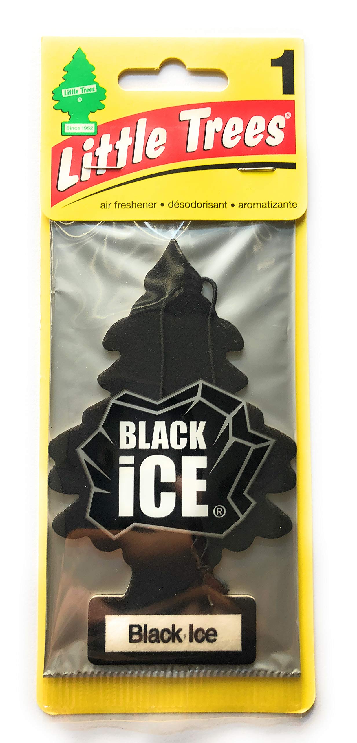 Amazon.com: LITTLE TREES Black ICE Tree AIR FRESHENER RP 1 CT : Automotive