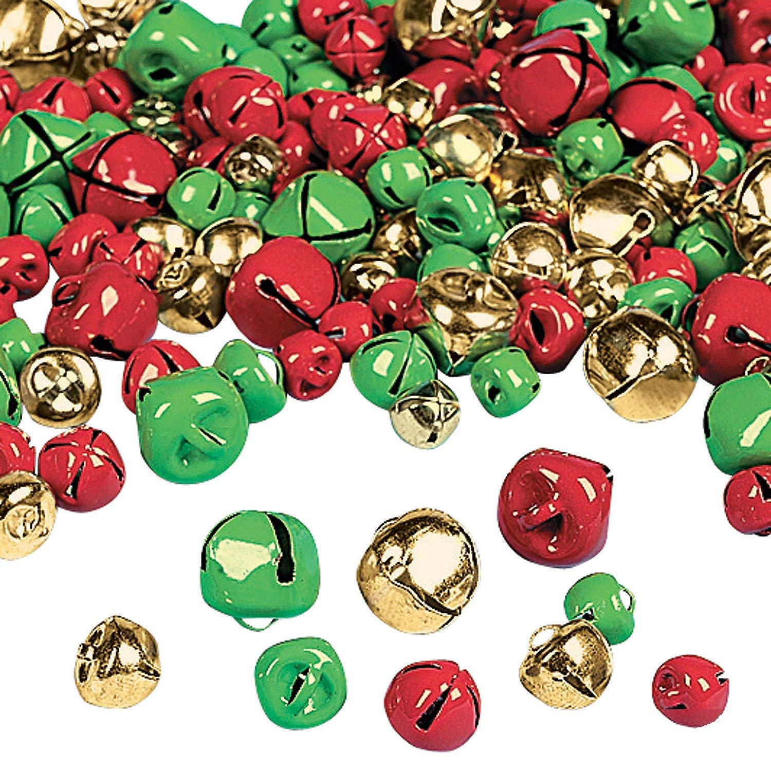 Amazon.com: Craft Kits And Supplies 200 Metal Christmas Jingle Bells ...