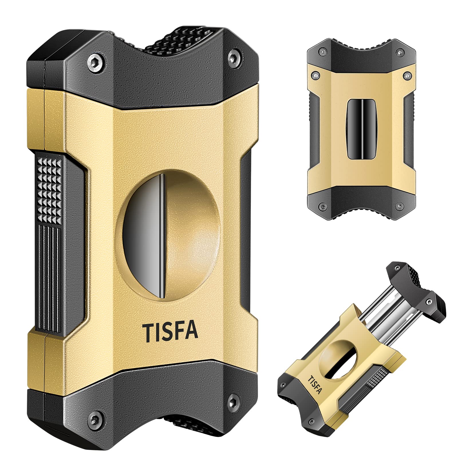 Snapklik.com : TISFA Cigar Cutter V-Cut, Stainless Steel Guillotine ...