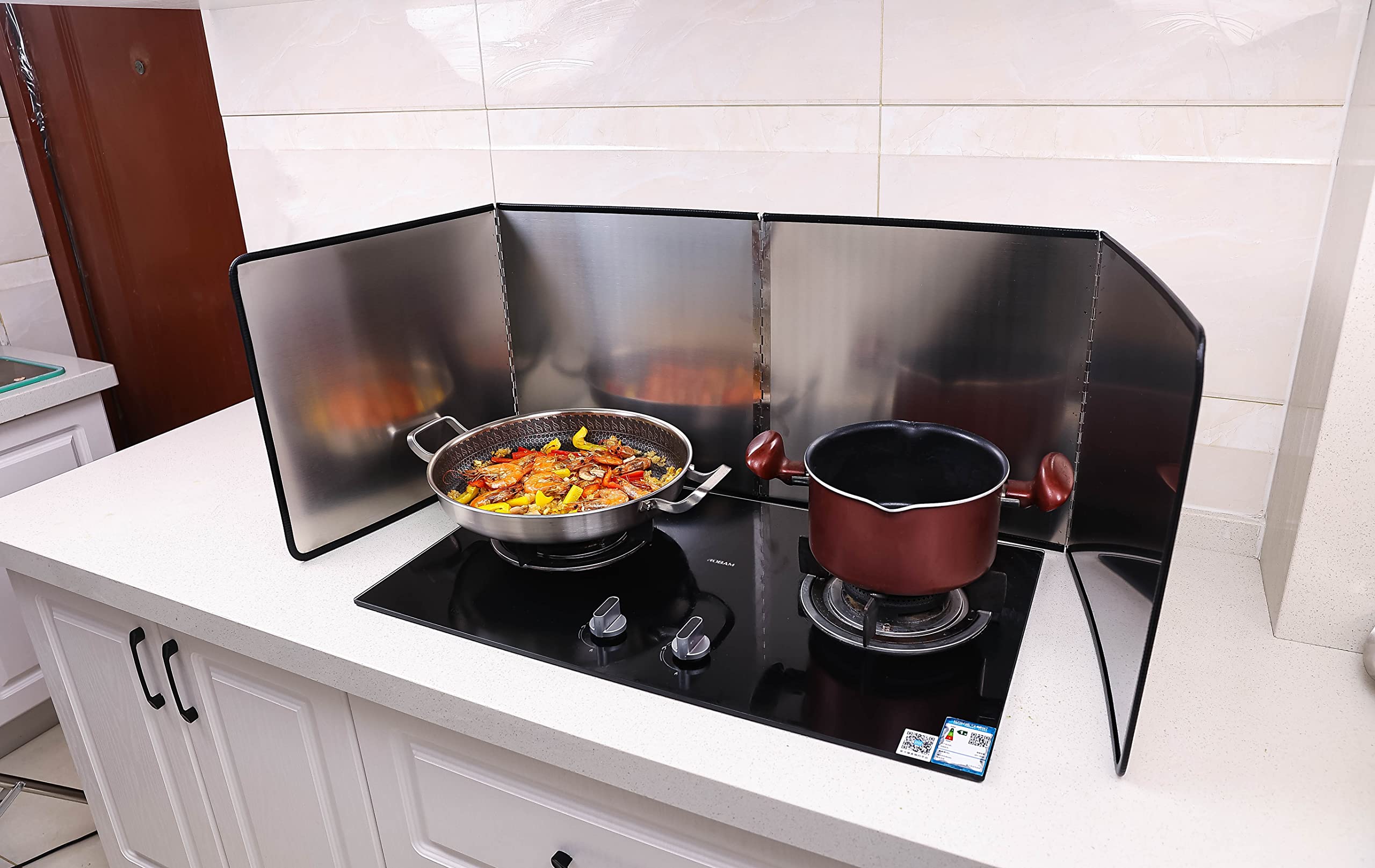 XINBADA Ultimate Kitchen Protector: Frywall Splatter Guard for Frying ...