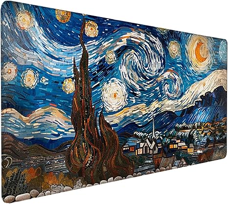 Blue Mouse Mat XXL 700x300x3mm, Gaming Mouse Pad Plant, Large Desk Mat ...