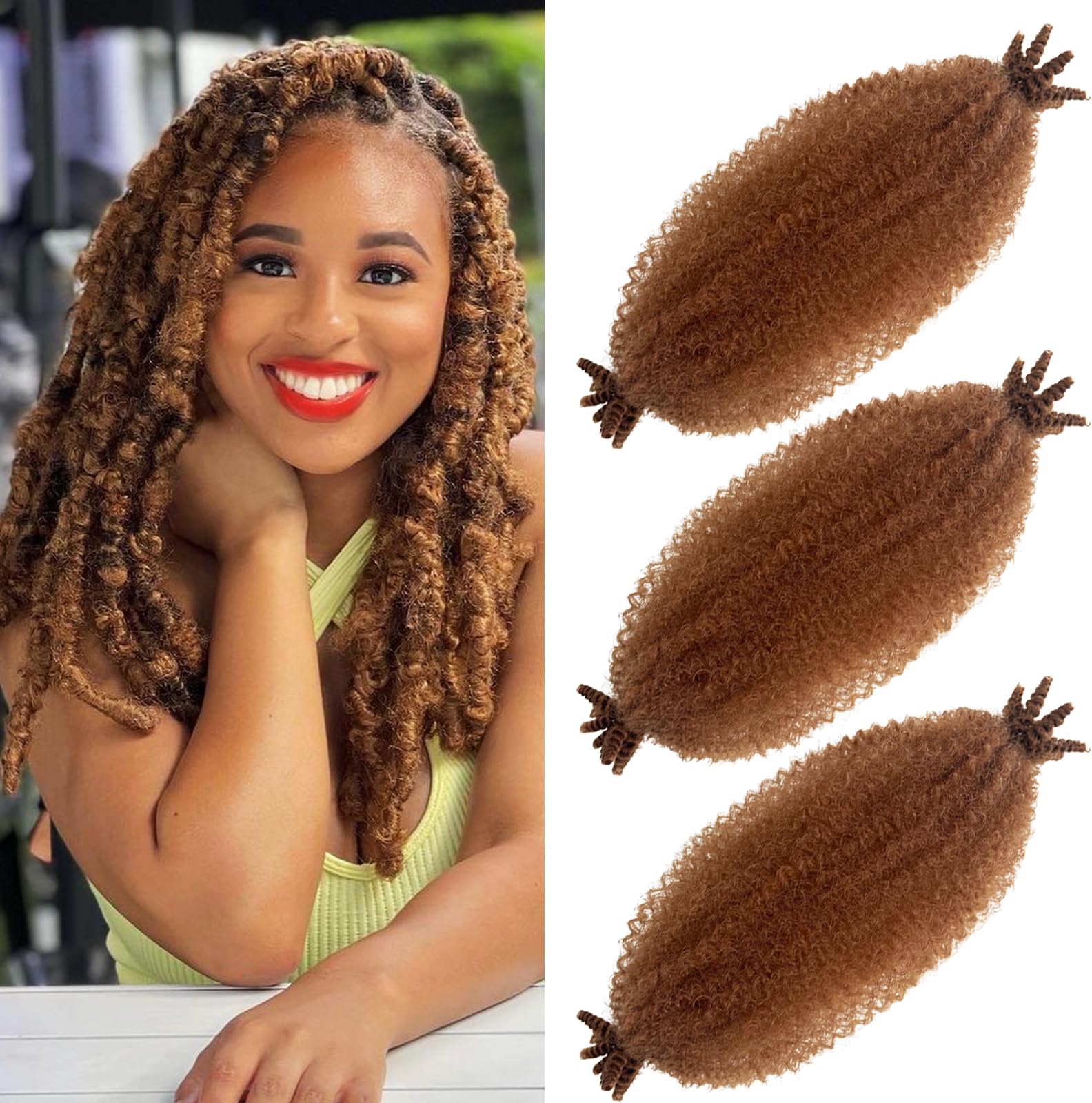 Amazon.com : Afro Twist Hair 12 Inch Kinky Twist Hair 30# Color Pre ...