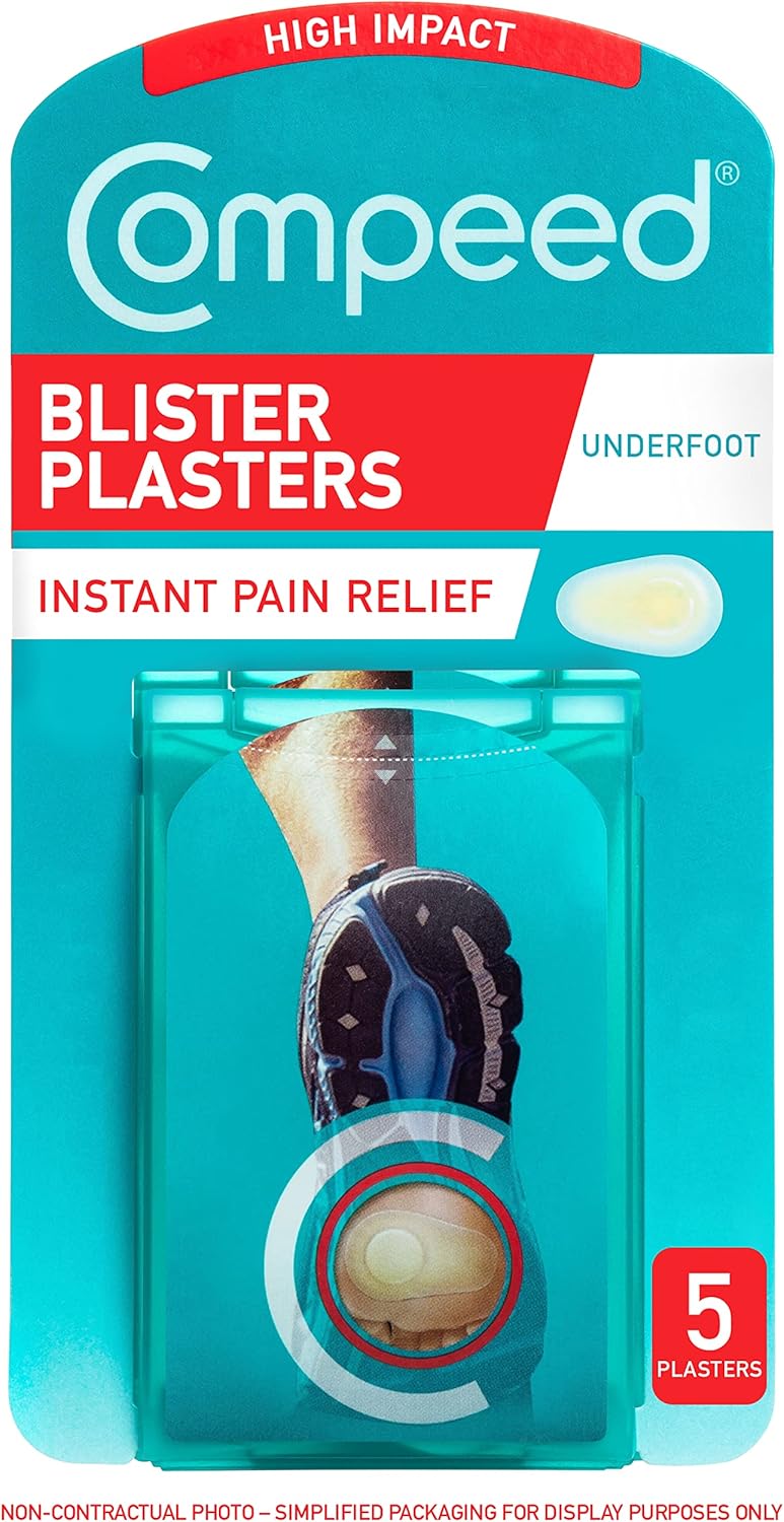 Compeed Underfoot Blister Plasters, 5 Hydrocolloid Plasters, Foot ...