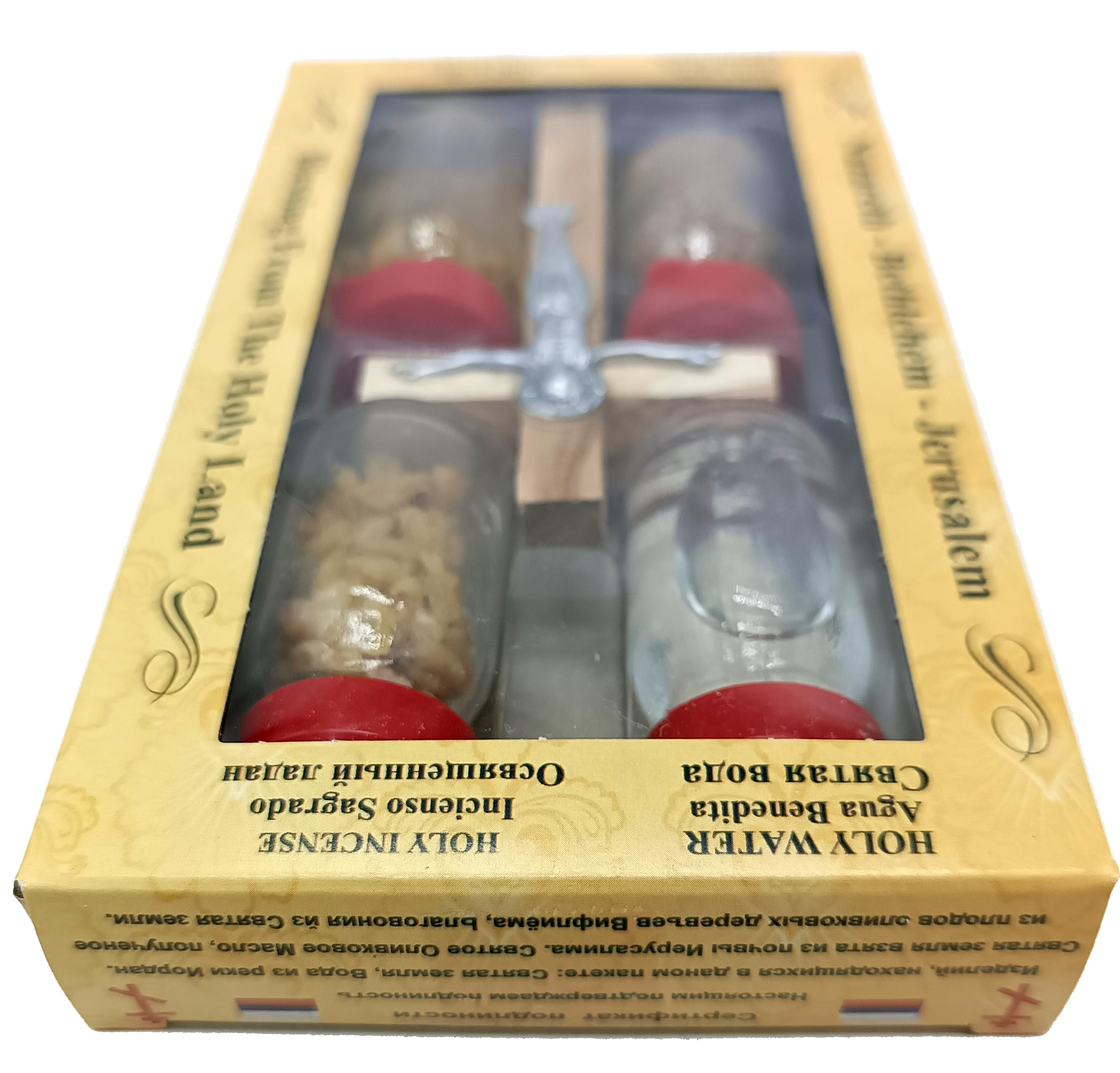 Snapklik.com : Zuluf Holy Land Set 5 In1 Olive Wood Cross Set