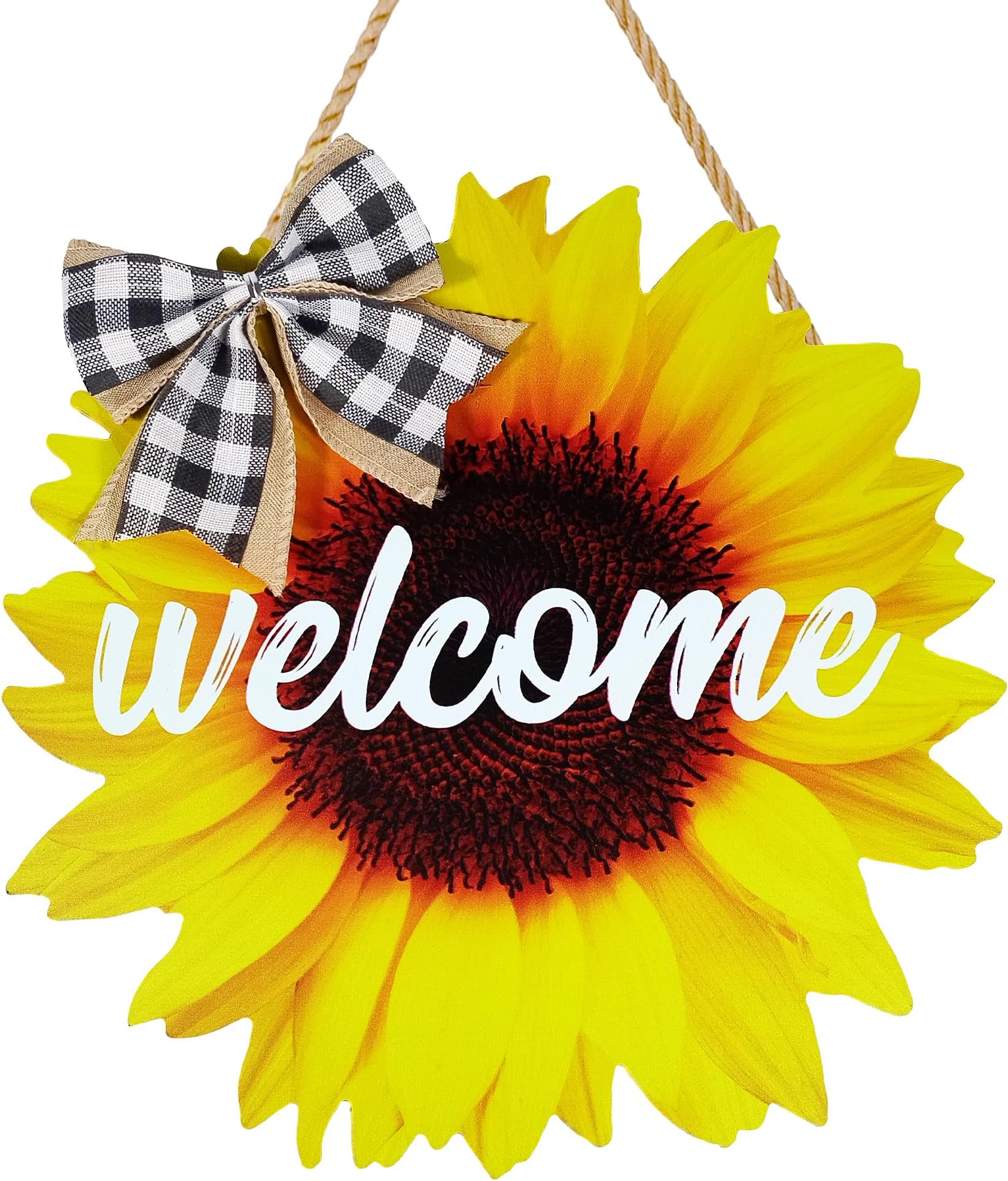 Amazon.com: Jetec 12 x 12 Inches Sunflower Sign Hanging Spring Summer ...