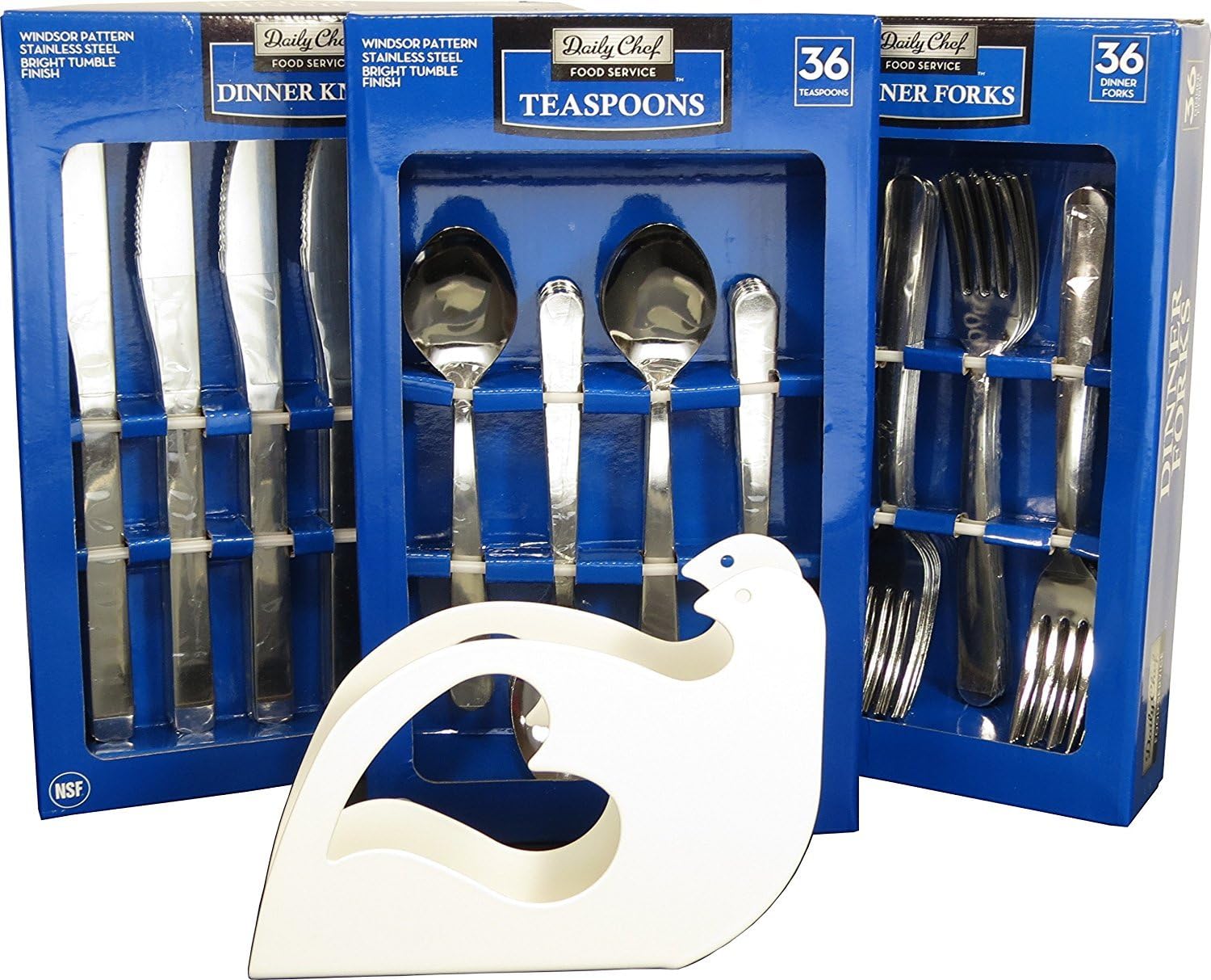 Amazon.com | Daily Chef Dinner Forks, Spoons, Knifes Stainless Flatware ...