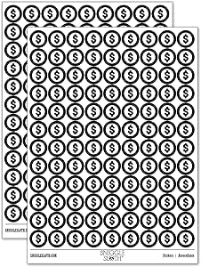 Amazon.com: Dollar Sign Money in Circle 200+ Round Stickers - Matte ...