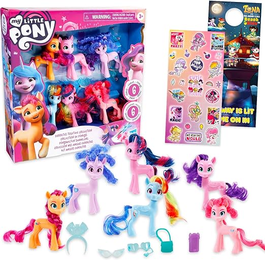 Amazon.com: My Little Pony Toy Figures Set for Girls - Bundle with MLP ...