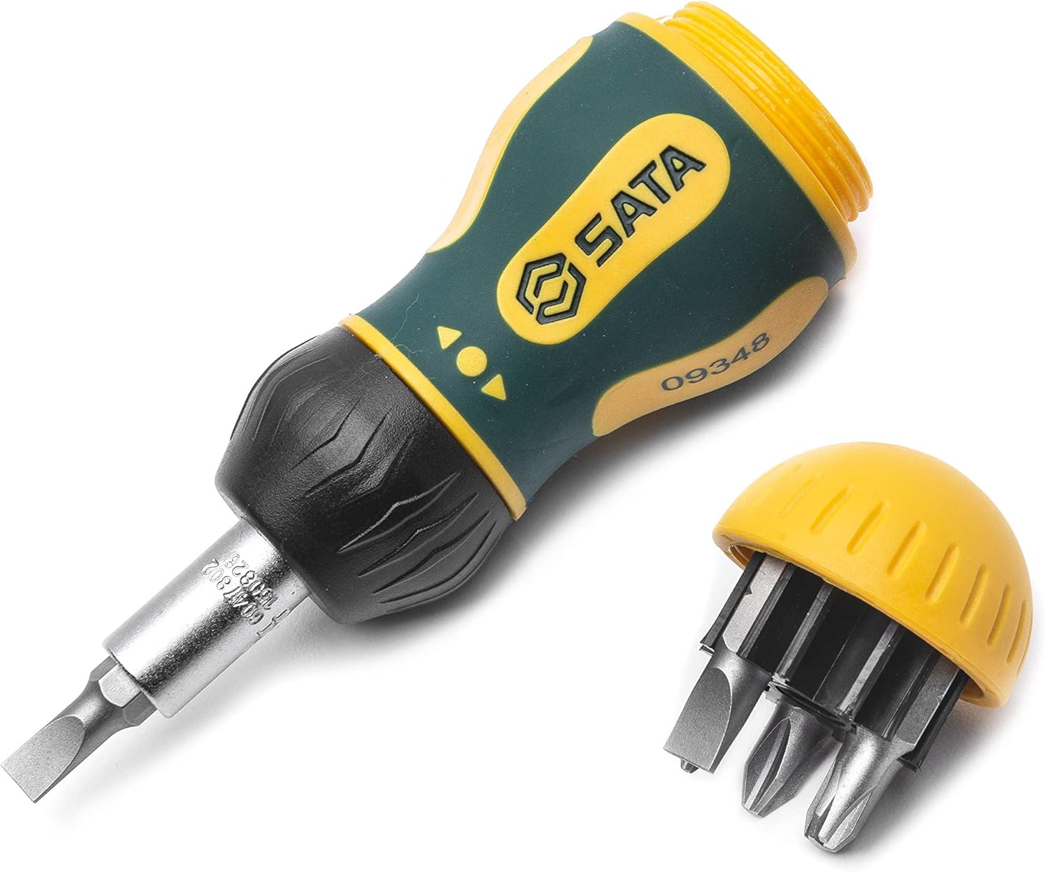 SATA ST09348 6In1 Stubby Screwdriver Smooth Ratcheting Mechanism and ...