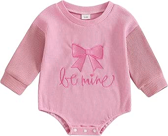 Amazon.com: BeQeuewll Baby Valentines Clothes Newborn Infant Boy Girl My First Valentines Day ...