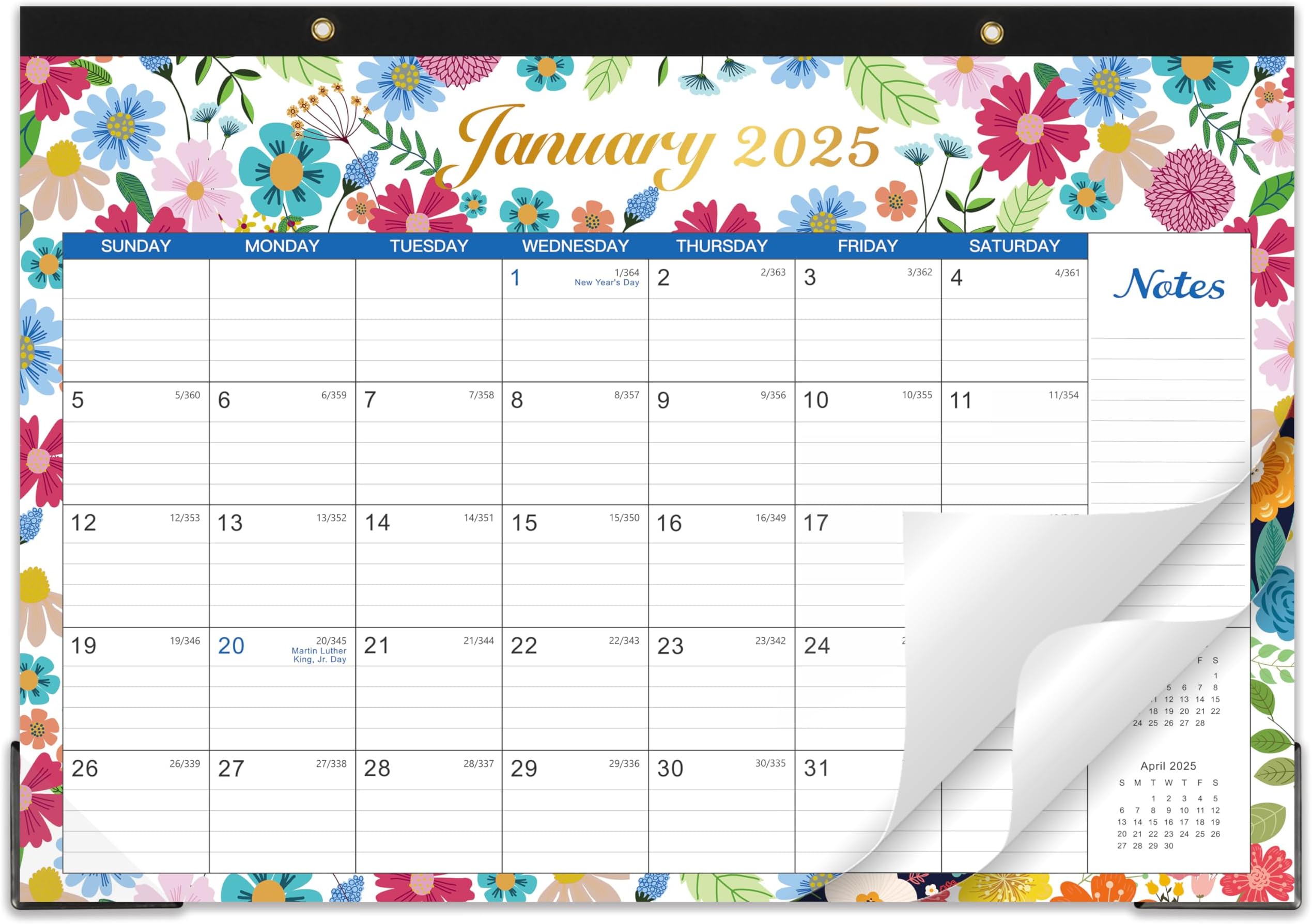 Amazon.com : Desk Calendar 2024 - Desk Calendars 2024, 12" x 17 ...