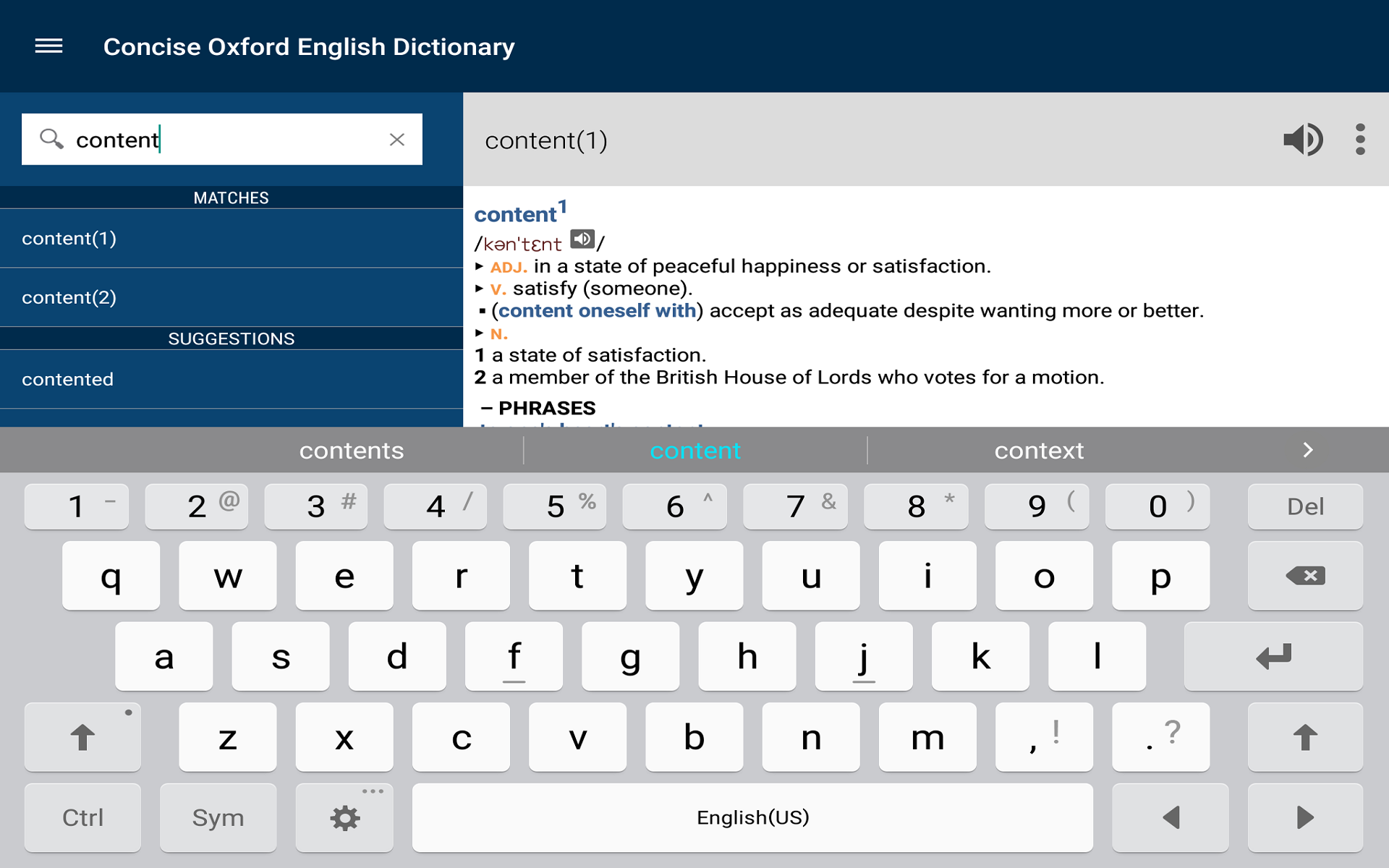 Concise Oxford English Dictionary with Audio-Amazonアプリストアのアプリ