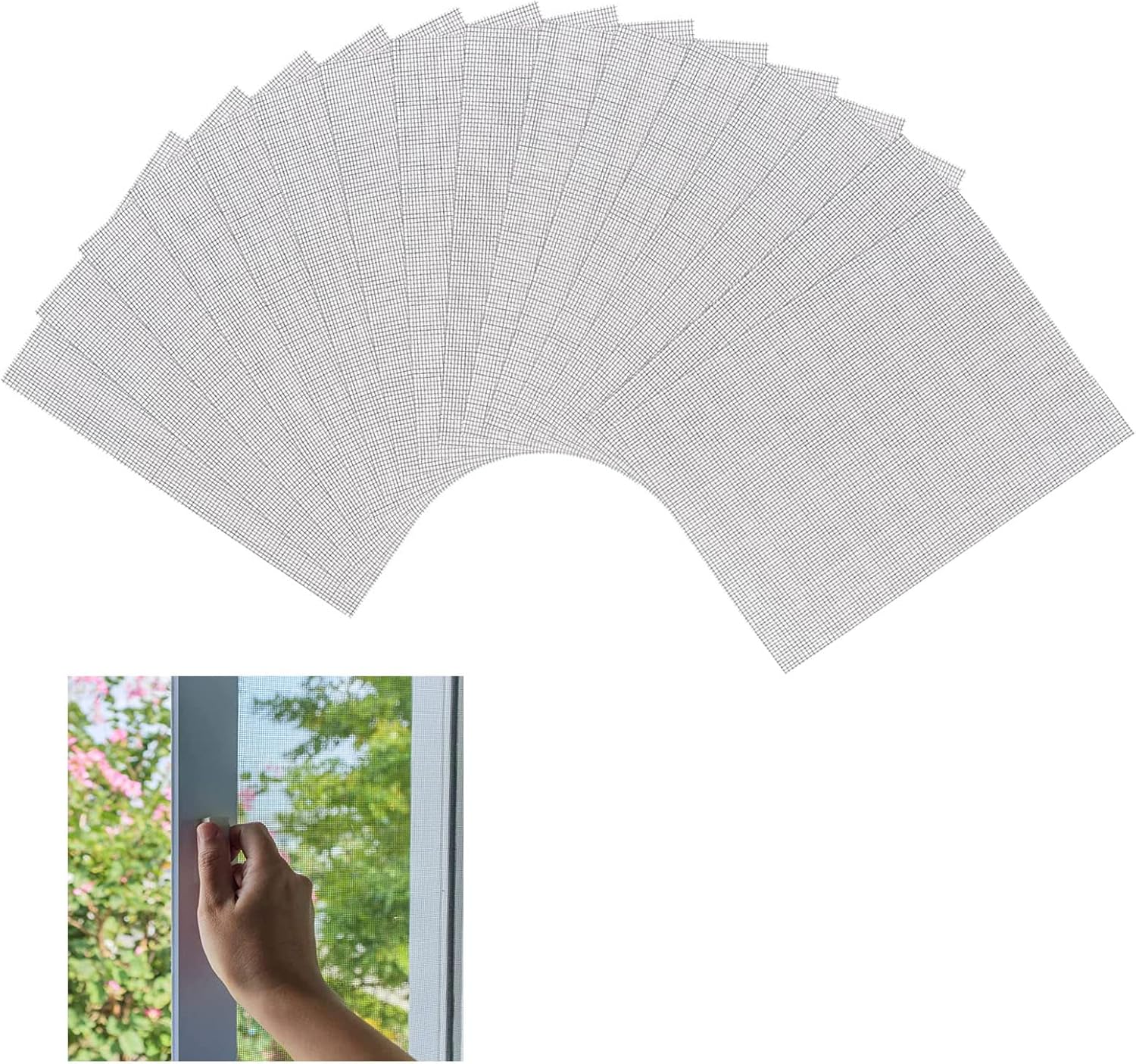 16pcs Window Screen Repair Patches Kit,Self Adhesive Screen Window Mesh ...