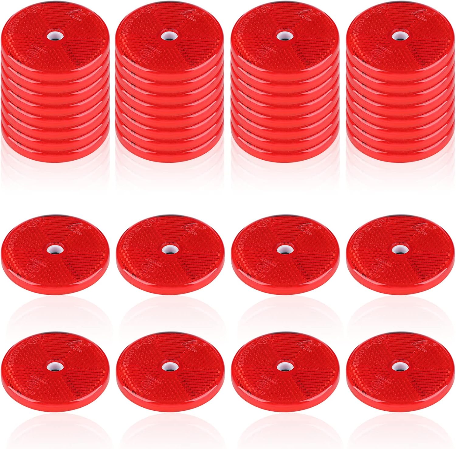 Amazon.com: Kingdder 32 Pcs Front Reflector Round Reflector for ...