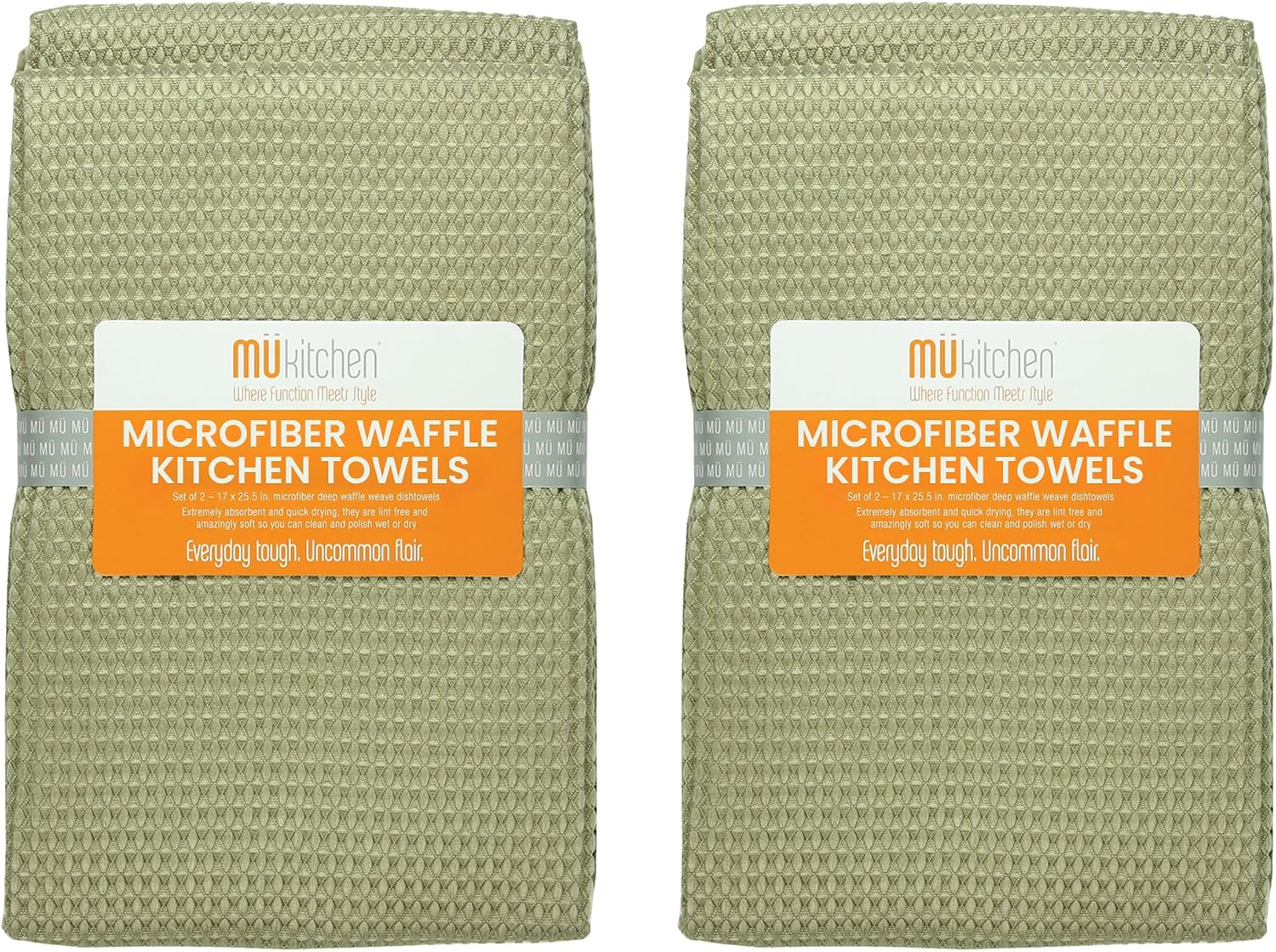 Amazon.com: MÜkitchen | Waffle Microfiber Dish Towel | 100% Microfiber ...