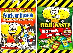 Toxic Waste & Nuclear Fusion Hazardously Sour Candy Sweets Double ...