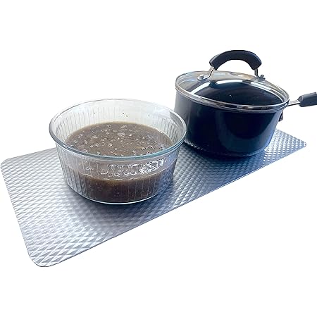 Worktop Protector Heat Resistant Mat for Hot Pans : Silver Modern ...