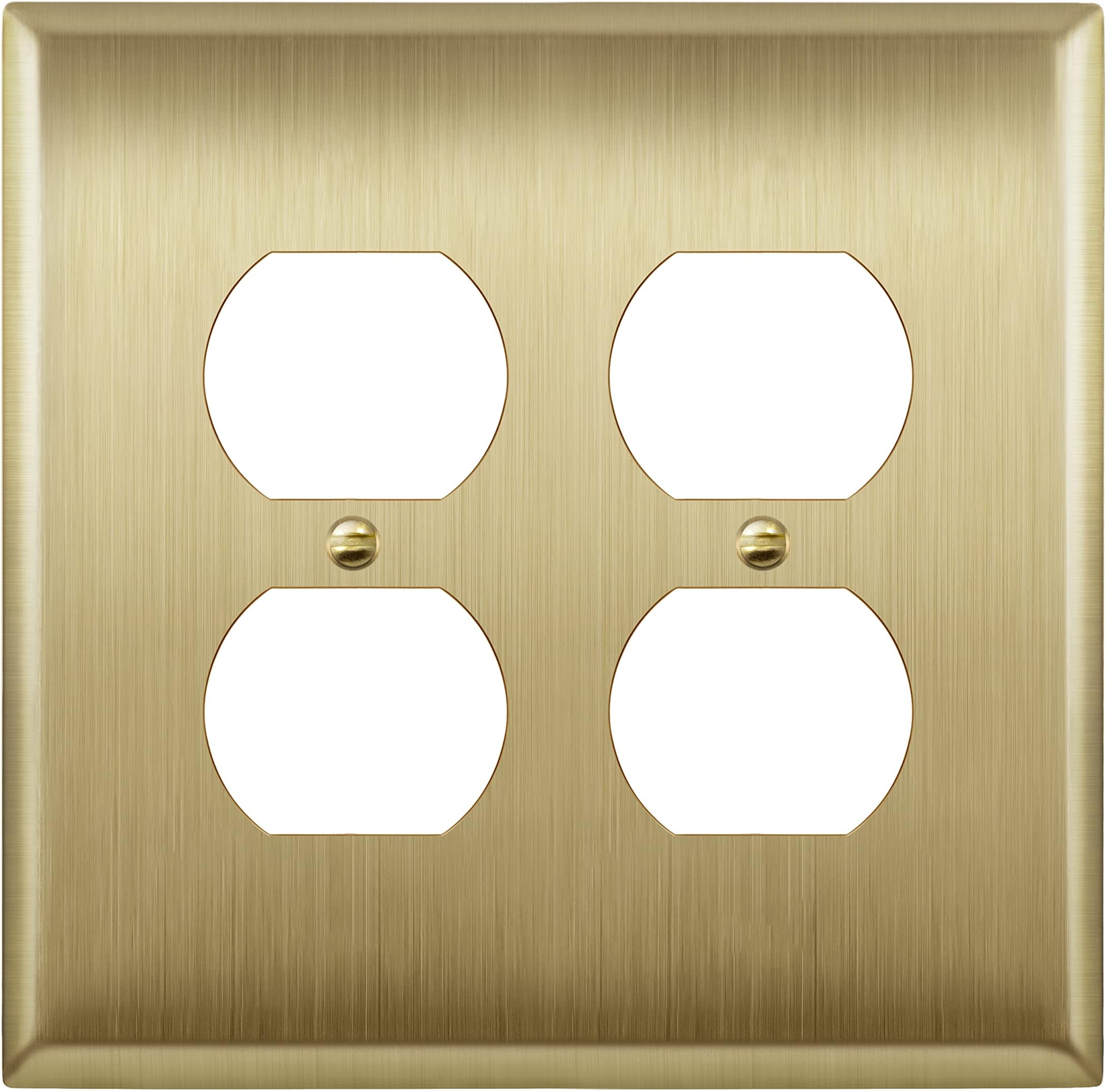 20 Pieces Wall Plate Cover Blank Stainless Steel Metal Outlet Cover ...