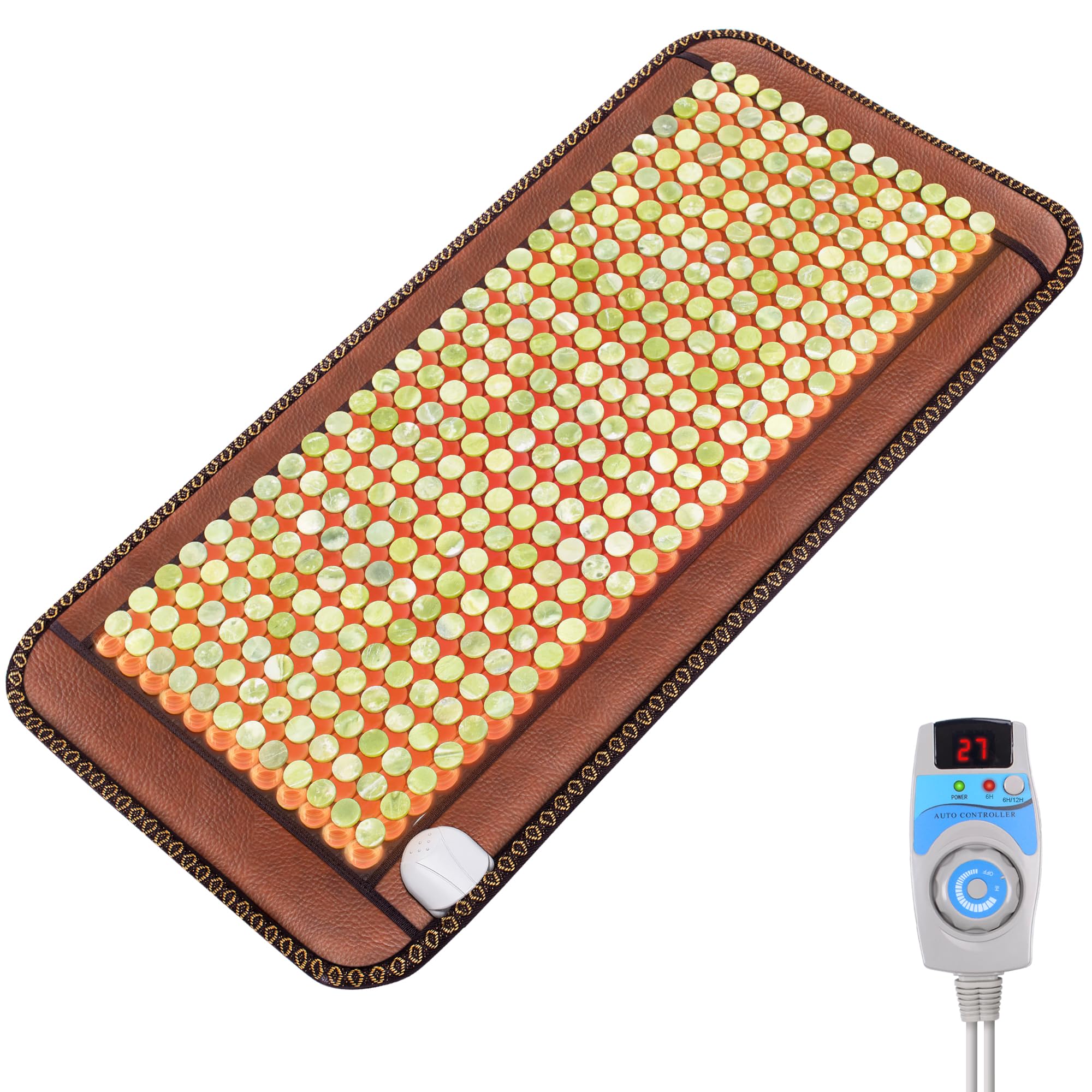 Amazon.com: Natural Yellow Jade Heating Pad, Infrared Heating Pad, Far ...