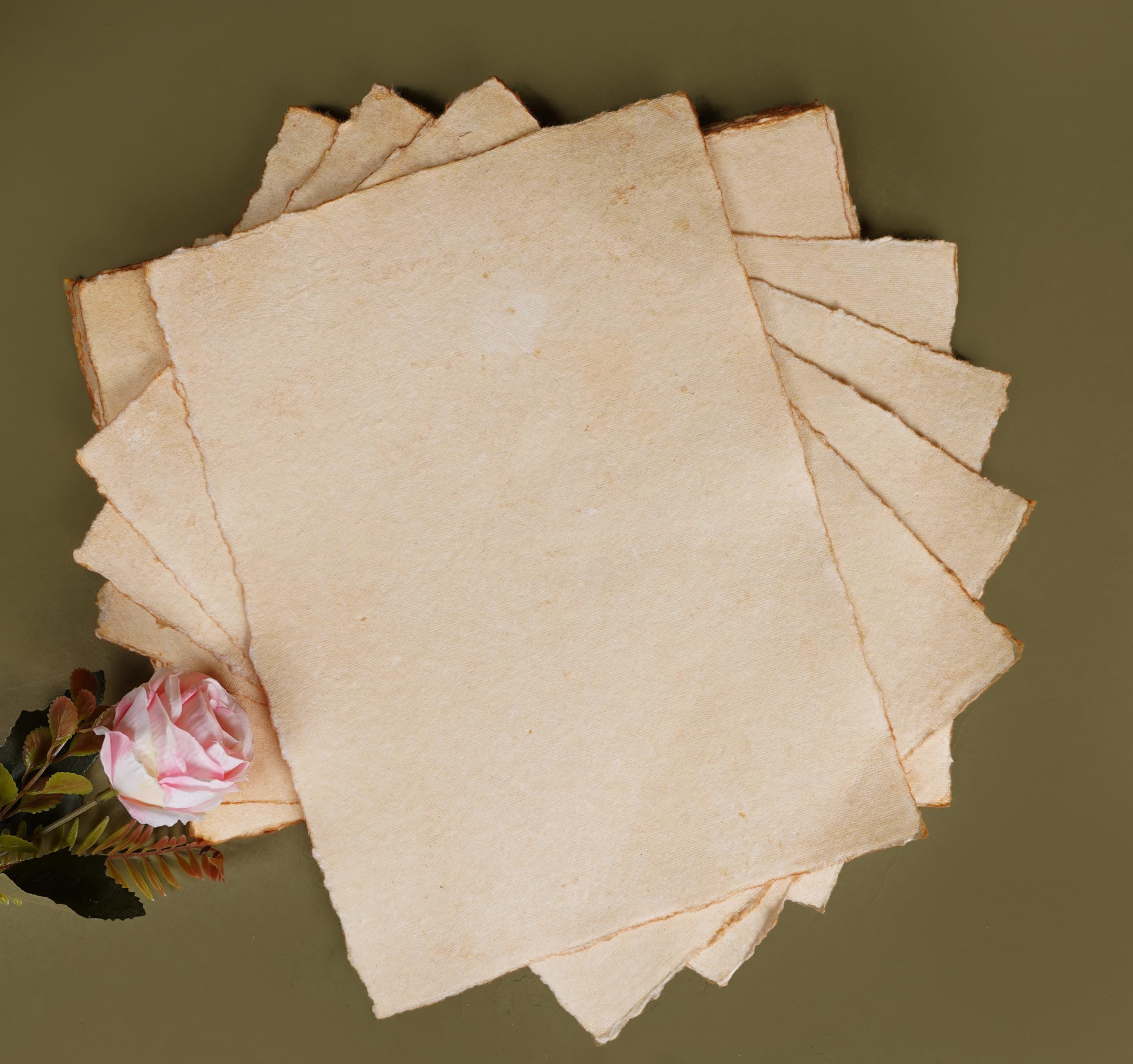 Vintage Handmade Deckle Edge Paper | Eco-Friendly | Acid-Free | 100% ...
