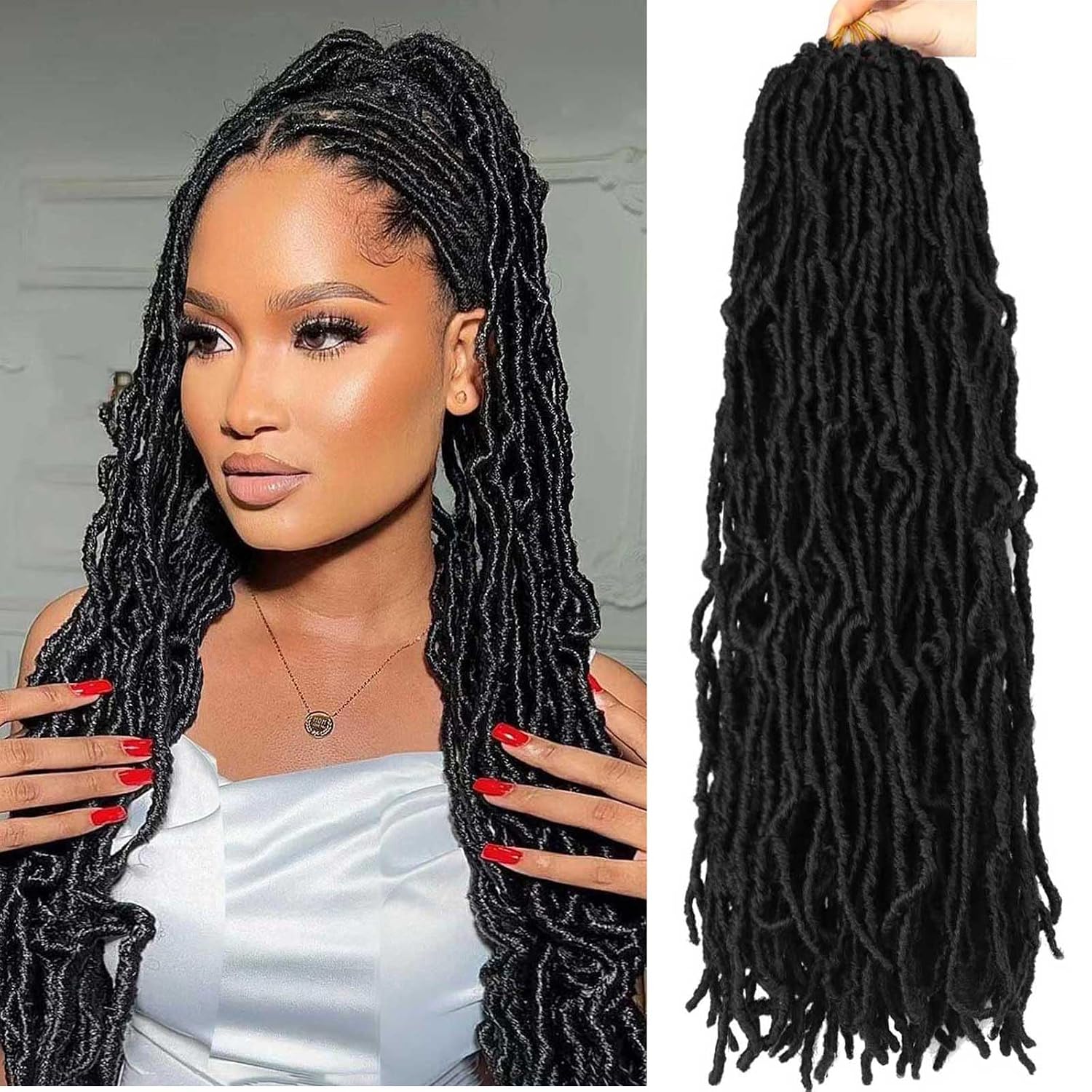 Amazon.com : Soft Locs 24 Inch 8 Packs Faux Locs Crochet Hair for ...