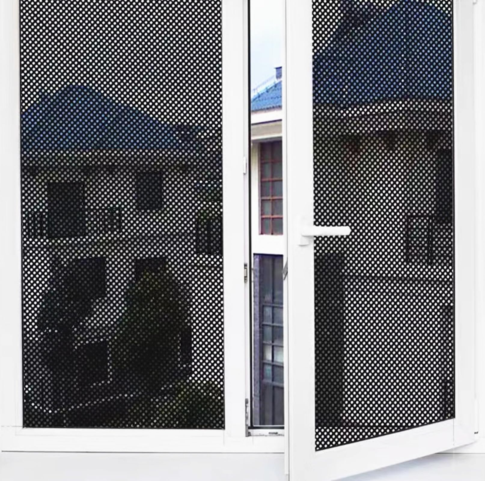 Amazon.com: Amhao Black One Way Perforated Window Film Privacy Vinyl ...