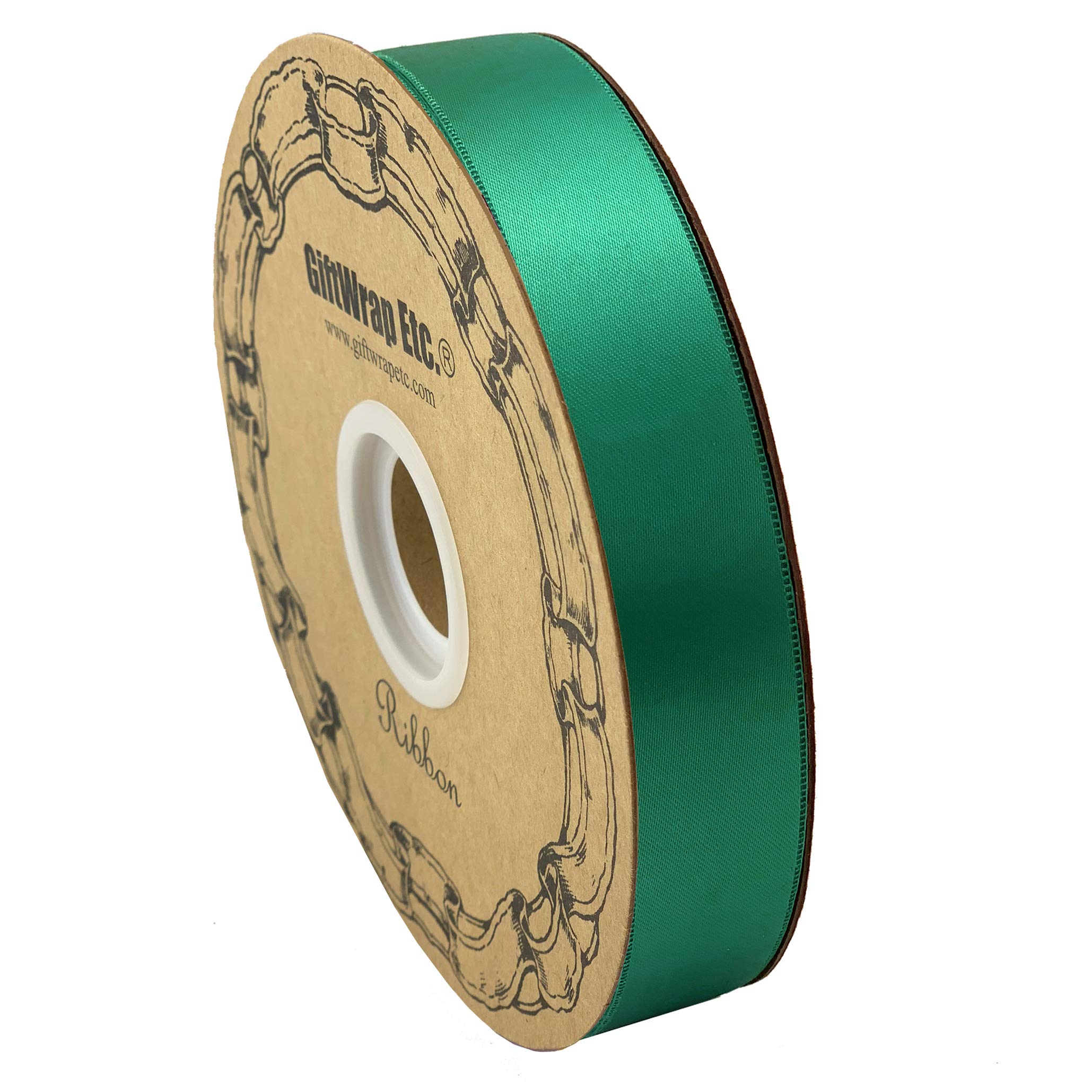 Amazon.com: Emerald Green Satin Fabric Ribbon - 1" x 100 Yards, Spring ...