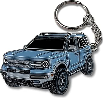 Amazon.com: FOUR WHEEL BEAST Bronco Sport Keychain compatible with Ford ...