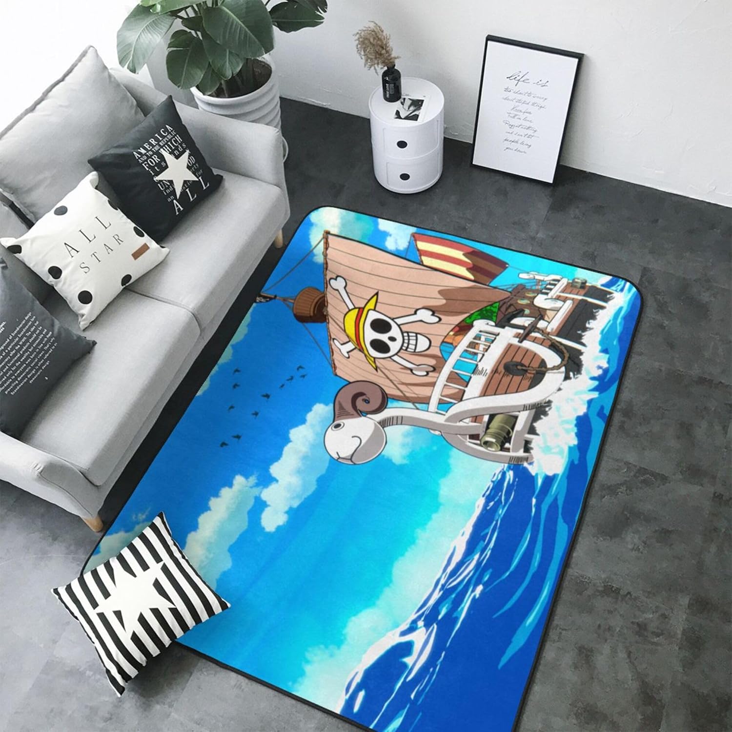 Amazon.com: Rugtensity Cartoon Area Rug Cartoon Anime Character Rug ...