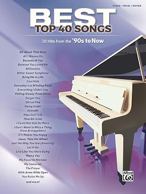 Best Top 40 Songs, '90s to Now: 40 Hits from the '90s to Now (Piano ...
