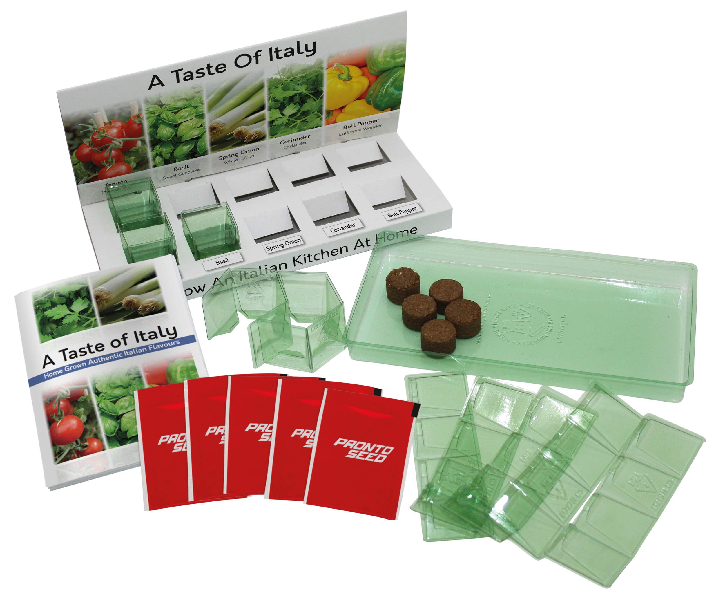 pronto seed - A Taste of Italy Herb Grow kit 100% Recyclable 5 ...