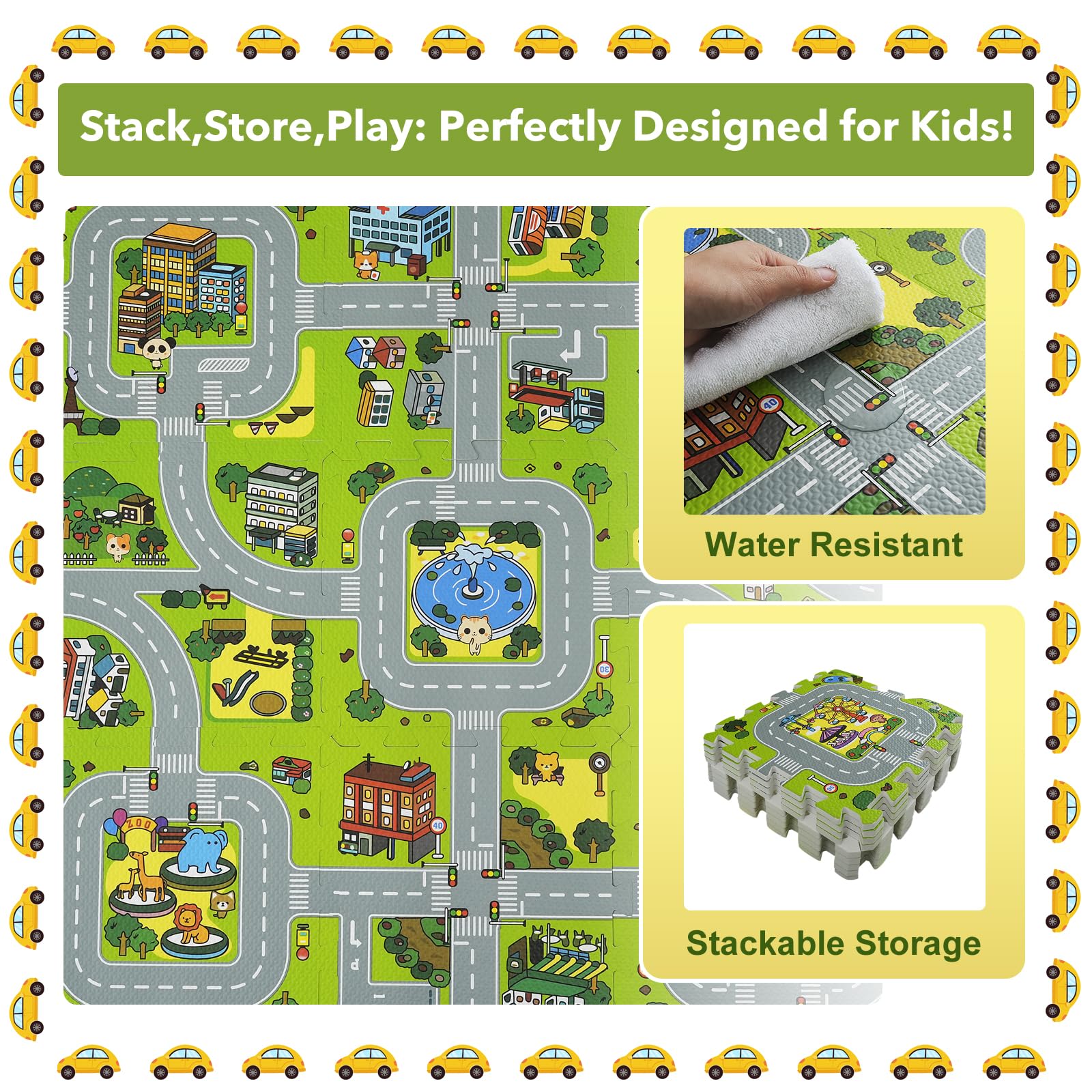 Foam Floor Tiles Foam Mats For Kids Kids Play Mat Leo & Emma Rally Play ...