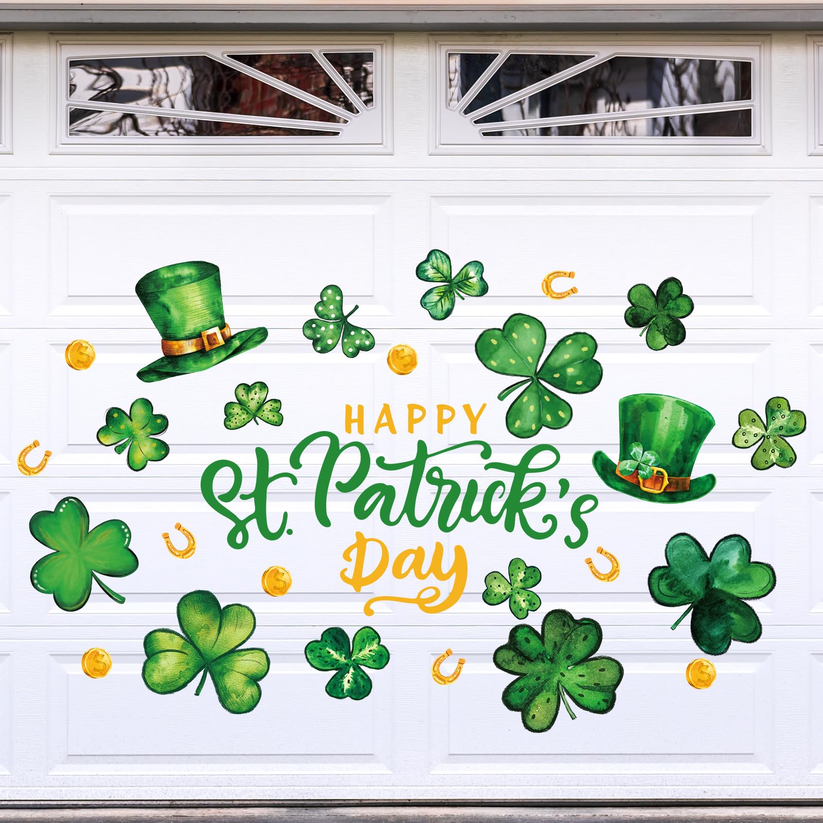 Amazon.com: FYSUIMU 37Pcs Happy St. Patrick's Day Garage Magnets ...
