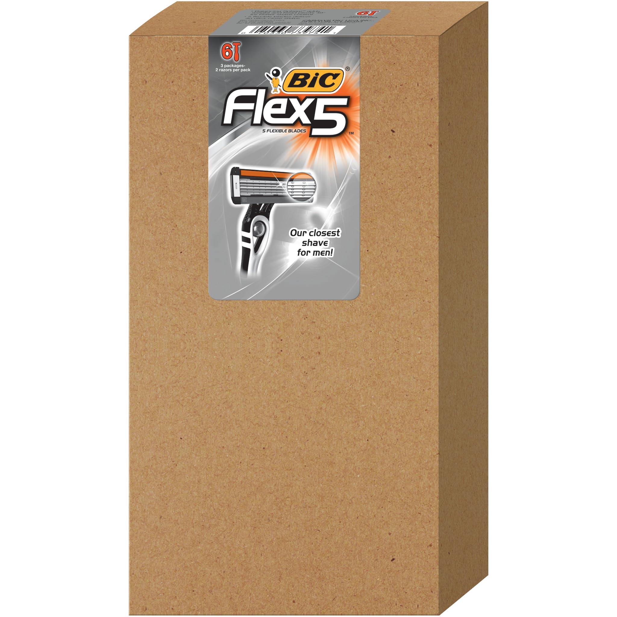 Amazon.com: BIC Flex 5 Disposable Razors for Men, Long-Lasting 5-Blade ...