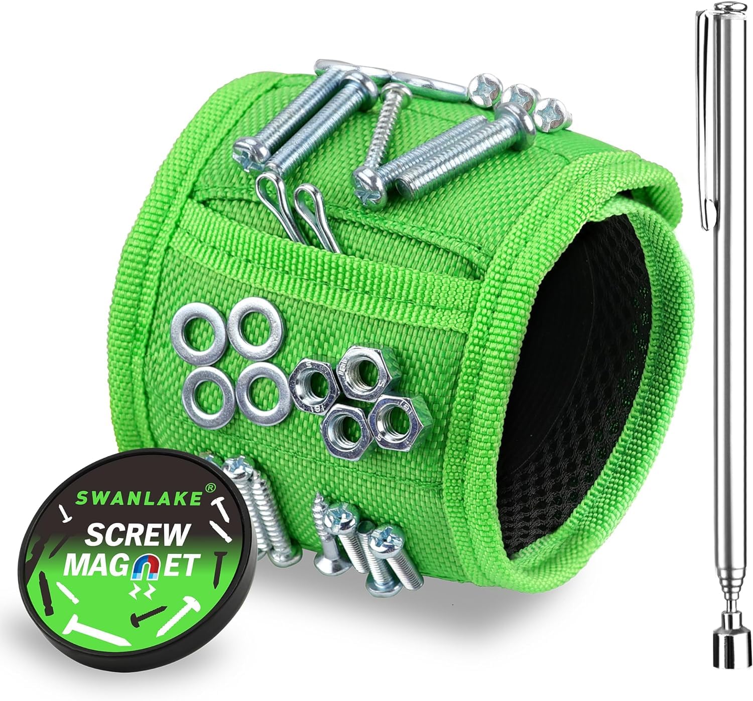 Amazon.com: SWANLAKE Magnetic Wristband,Magnet Belt Clip And ...