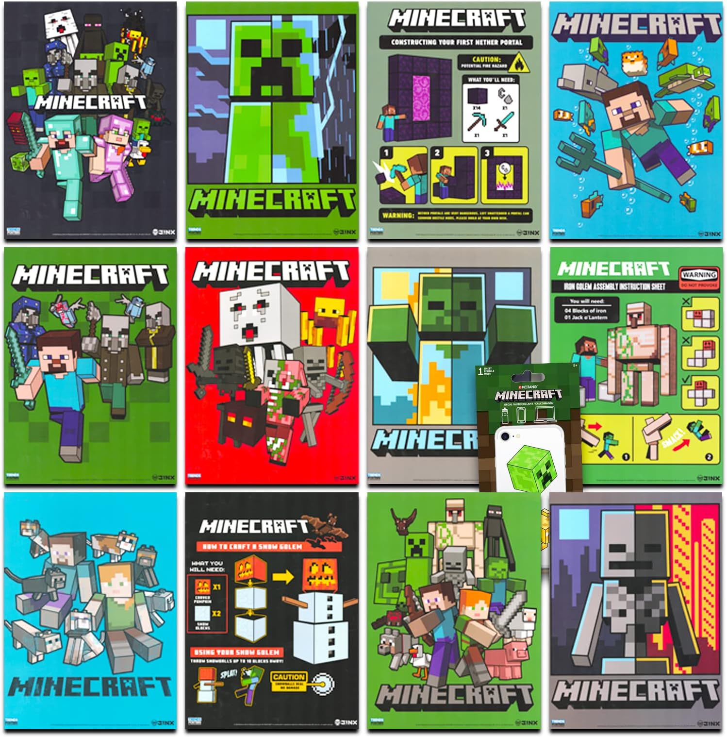 Amazon.com: Trends International Minecraft - Mobbery Wall Poster, 22. ...