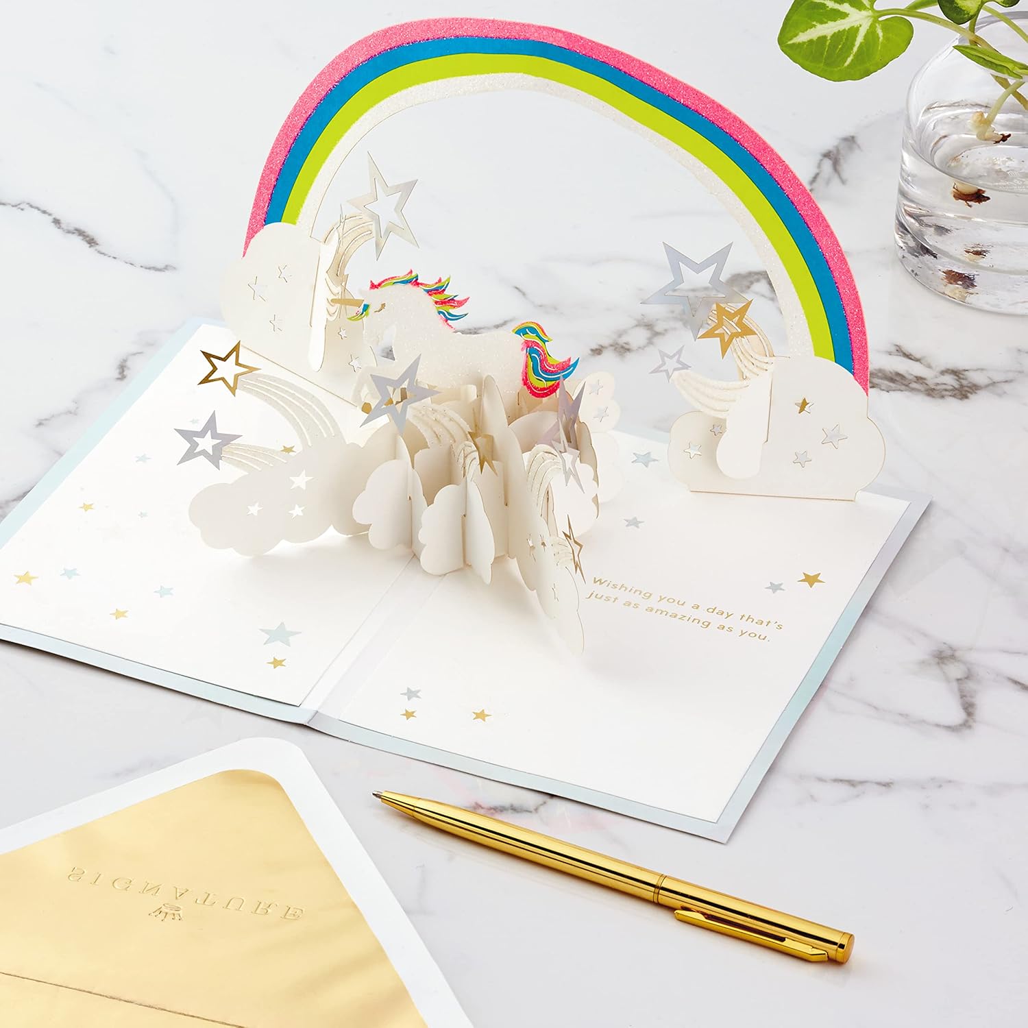 Hallmark Signature Paper Wonder – Tarjeta desplegable para el día de la ...